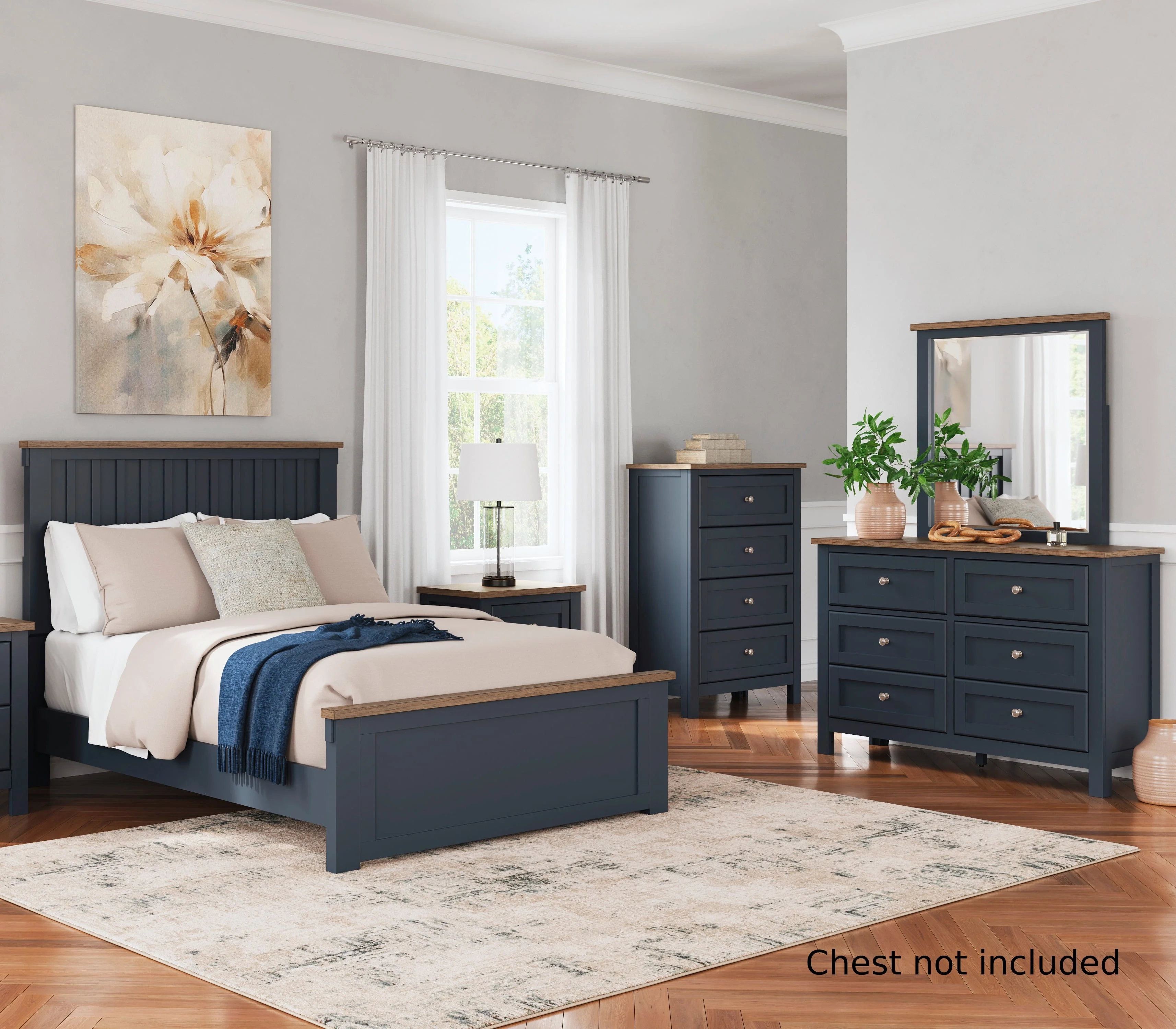 Signature Design by Ashley Landocken B414B7 Full Panel Bed, Dresser And ...
