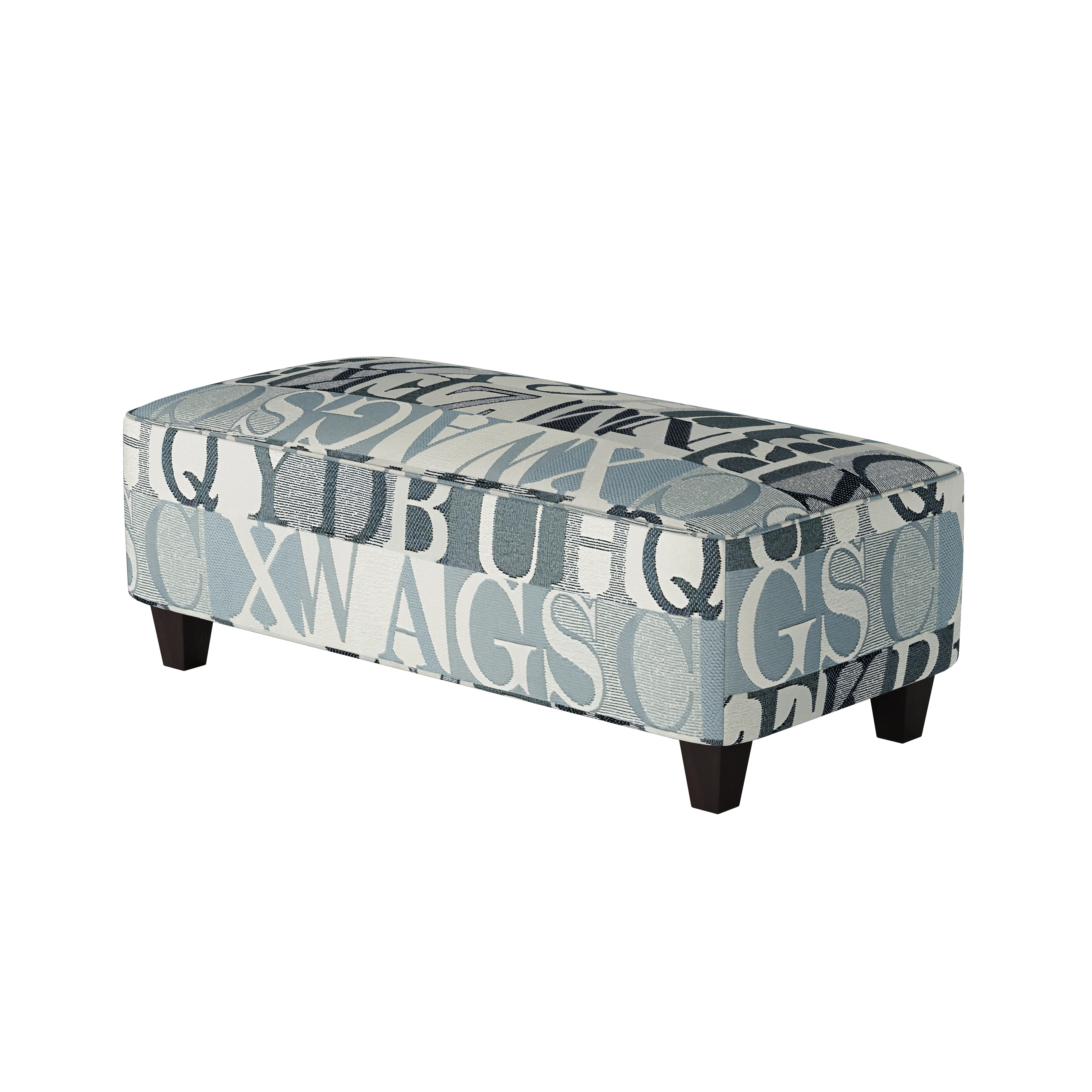 Fusion Furniture Grab A Seat 100-C Anecdote Blue Rectangular Cocktail ...