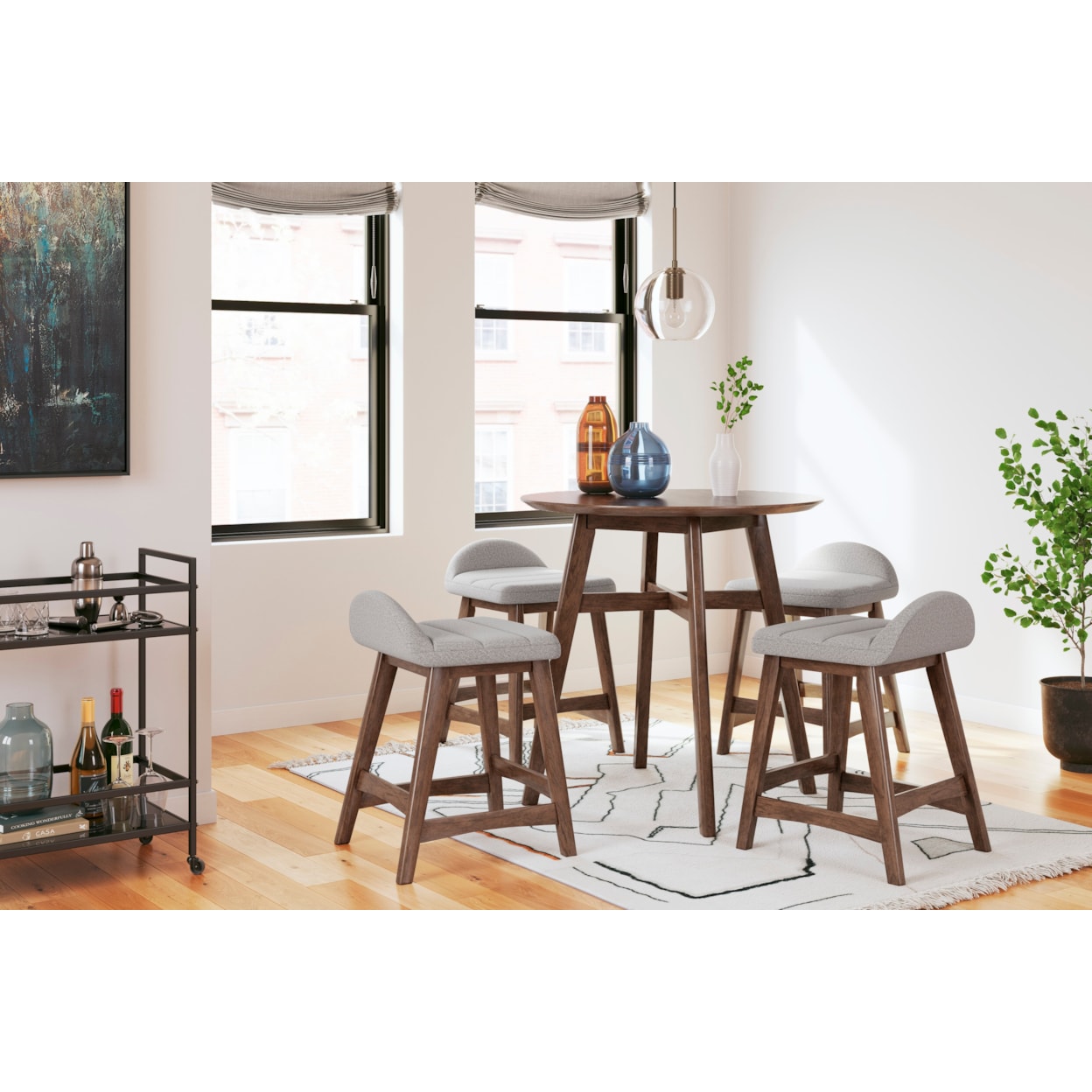 Signature Design by Ashley Lyncott D615-13-124(4) 5-Piece Counter ... Signature Design by Ashley Lyncott D615-13-124(4) 5-Piece Counter ...