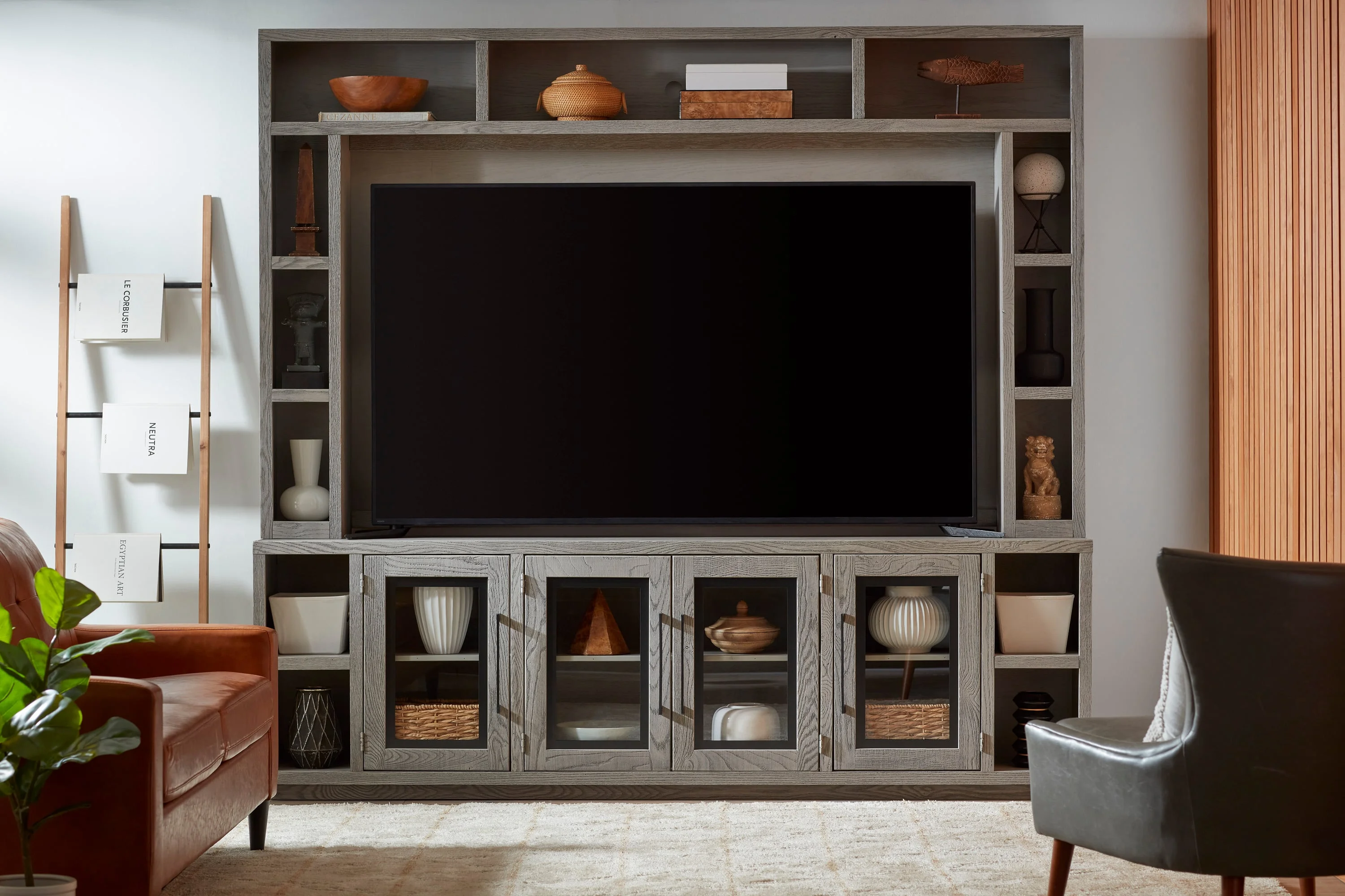 Aspenhome Paige WKA1270H-HGRx1+WKA1270-HGRx1 Transitional Entertainment ...