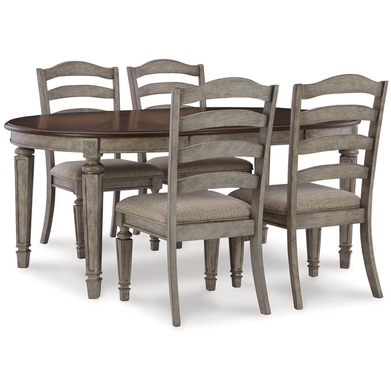 Signature Design by Ashley Lodenbay D751D1 Dining Table and 4 Chairs ... Signature Design by Ashley Lodenbay D751D1 Dining Table and 4 Chairs ...