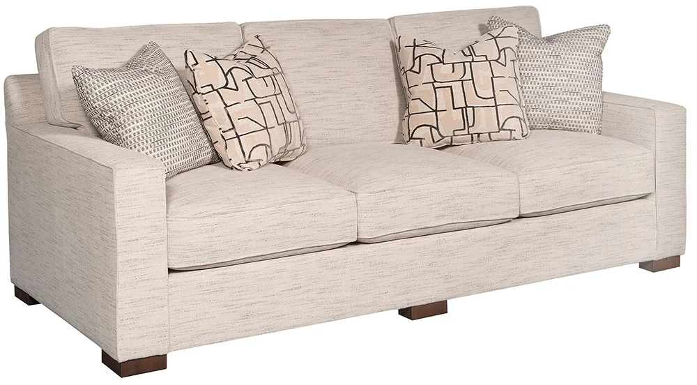 King Hickory Chelsea 9100-W-F Contemporary Track-Arm Sofa with Block ...