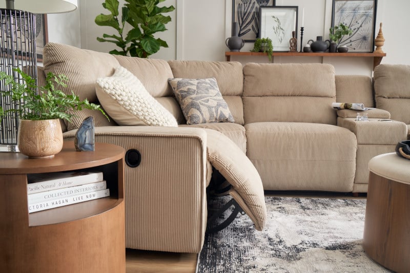 Merit storm power reclining sectional store