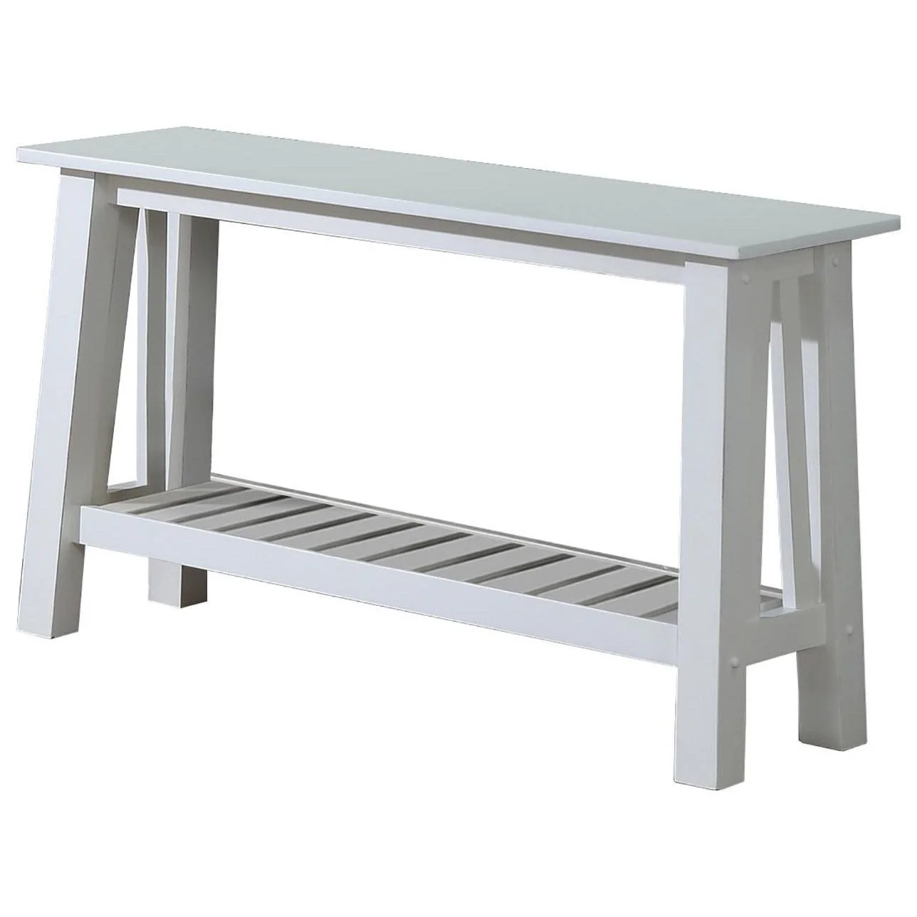 Winners Only Elsinore AE200S Farmhouse Sofa Table with Slat Shelf ...