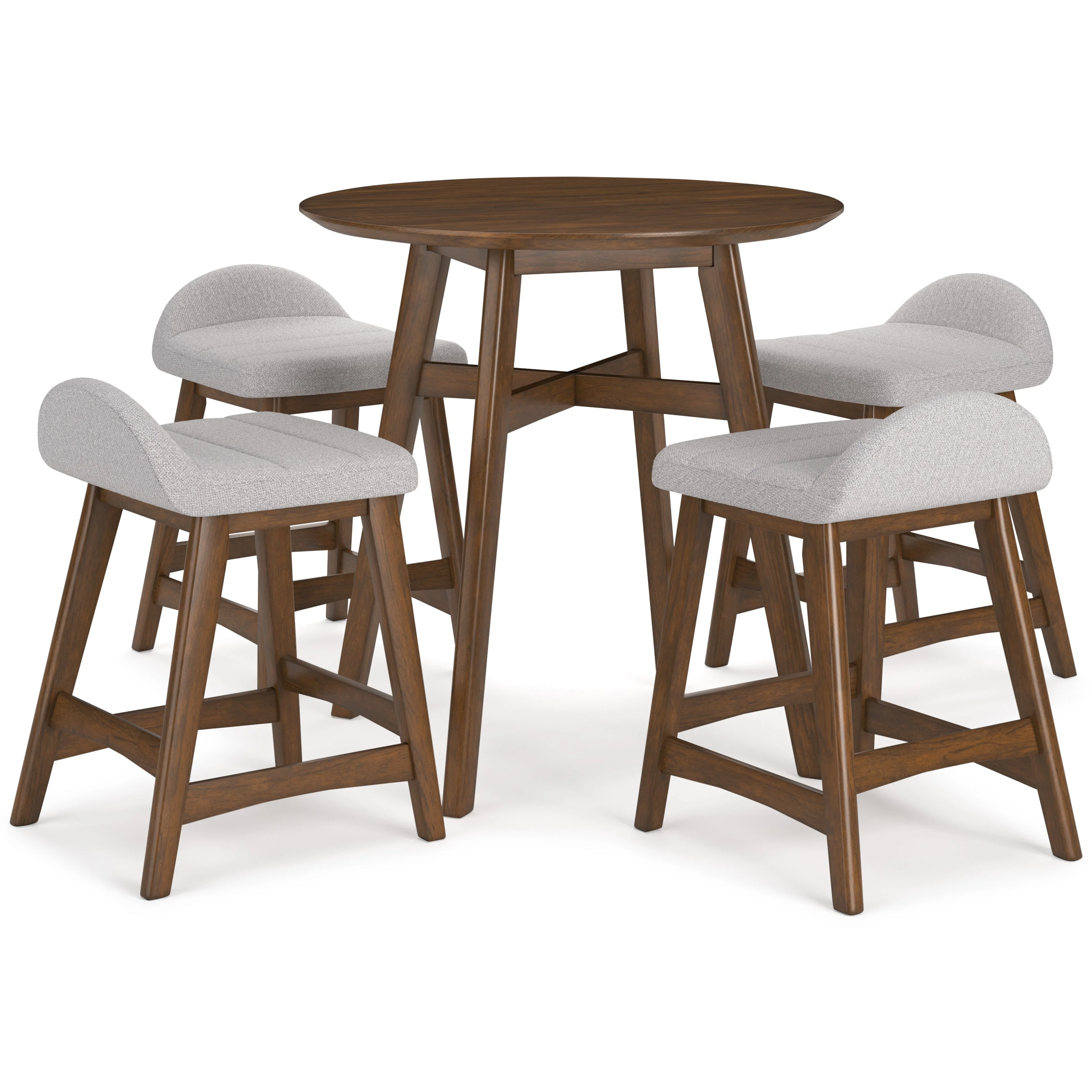 Signature Design by Ashley Lyncott D615D6 5-Piece Counter Height Dining ...