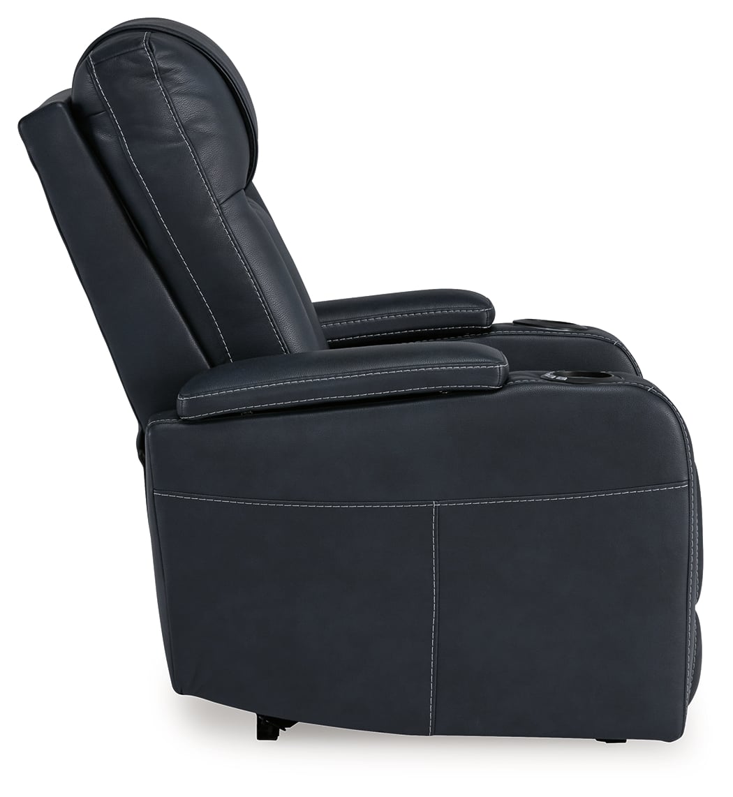 Signature Design by Ashley Feazada 6620613 Faux Leather Power Recliner ...