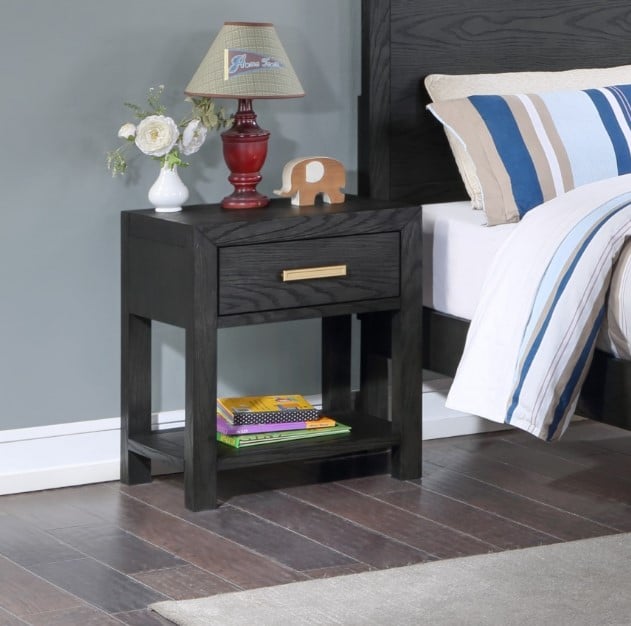 Winners Only Fresno BFC2005Y Transitional 1-Drawer Nightstand with ...