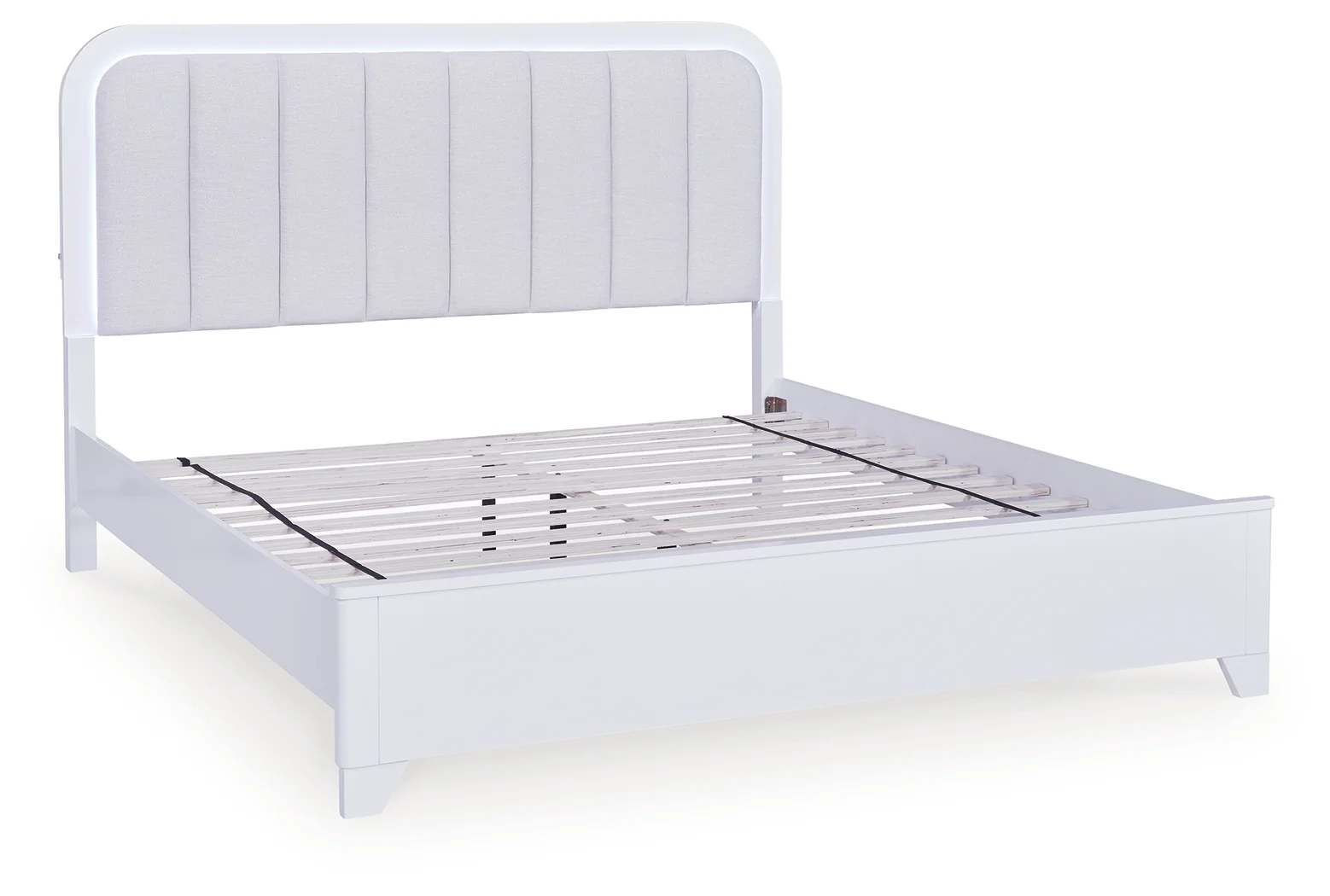 Ashley (Signature Design) Jarlee PCB392B4 King Upholstered Panel Bed ...