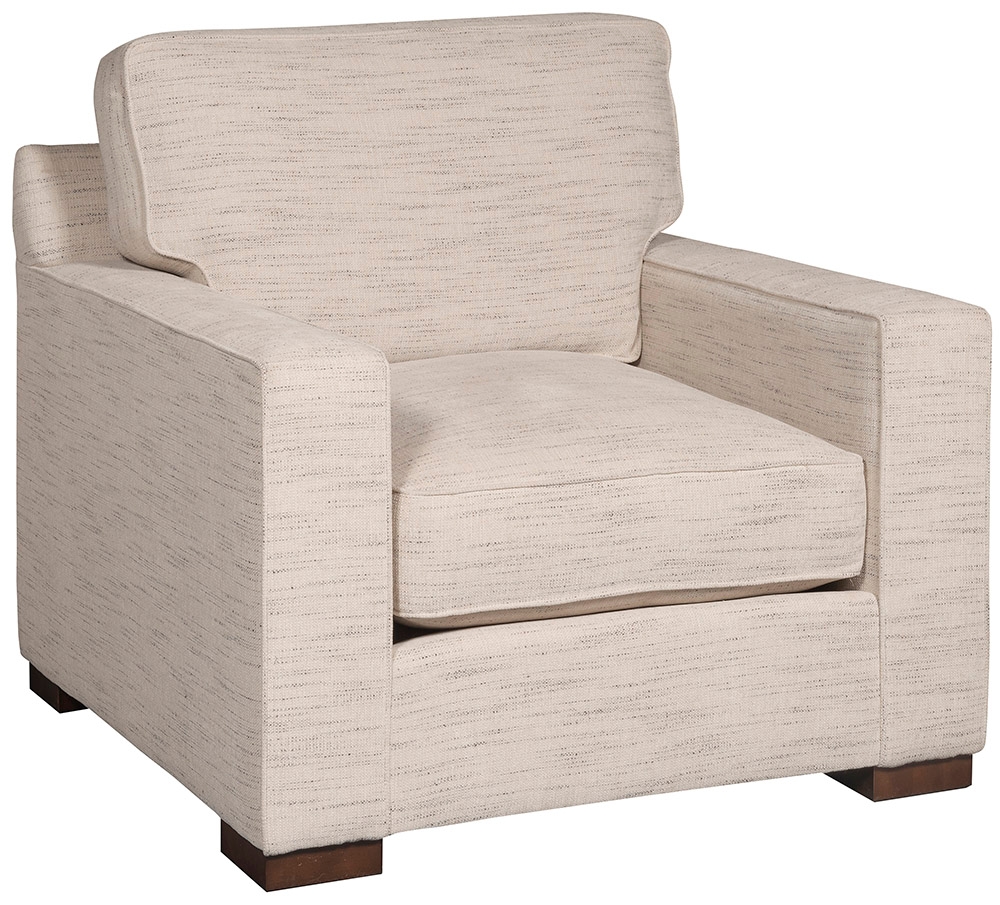 King Hickory Chelsea 9101-W-F Contemporary Track-Arm Accent Chair with ...