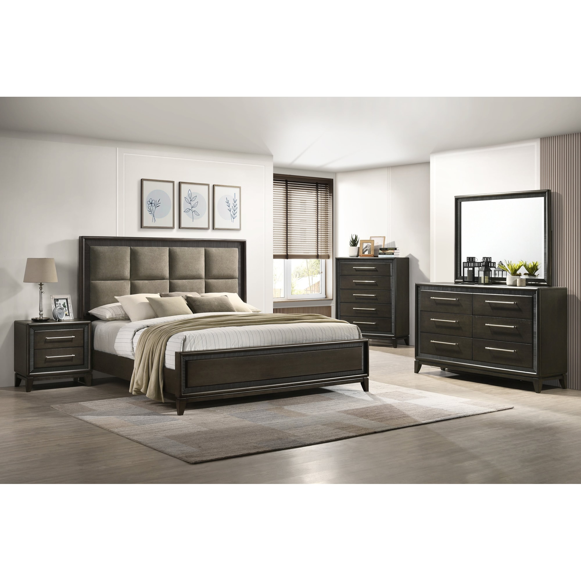 Crown Mark SARATOGA B6540-1 Saratoga Contemporary 6-Drawer Dresser ...
