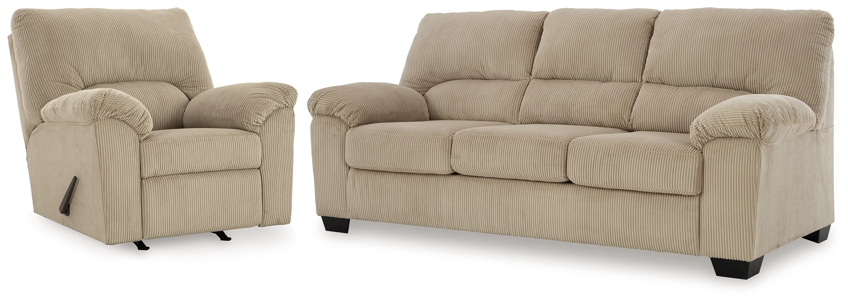 SimpleJoy 24203U2 Sofa And Recliner | Furniture and More | Stationary ...