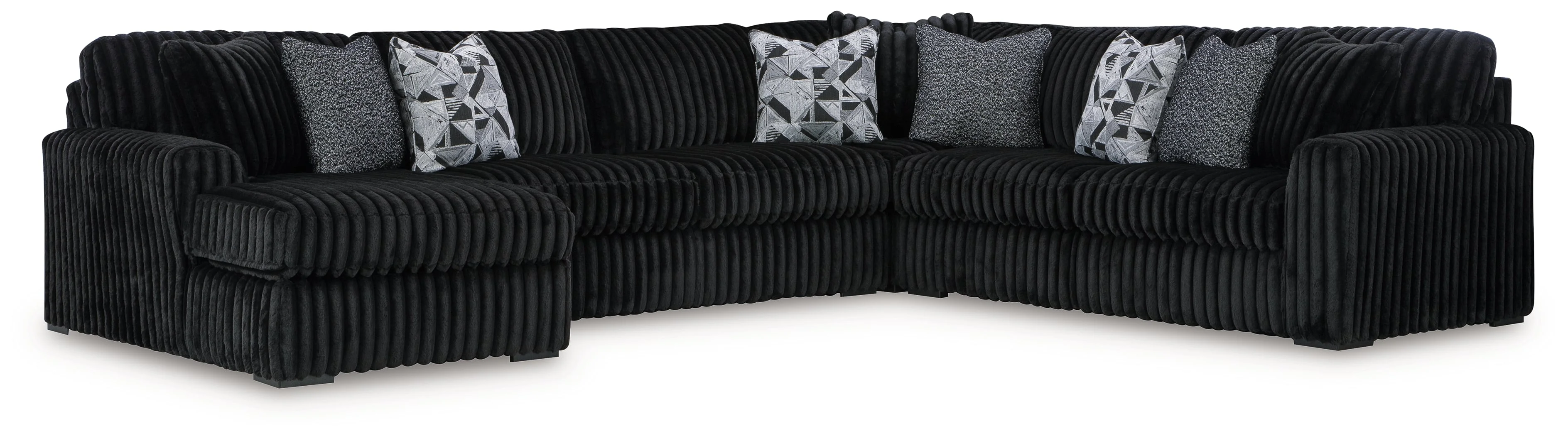 Signature Design by Ashley Midnight-Madness 98103S4 4-Piece Sectional ...