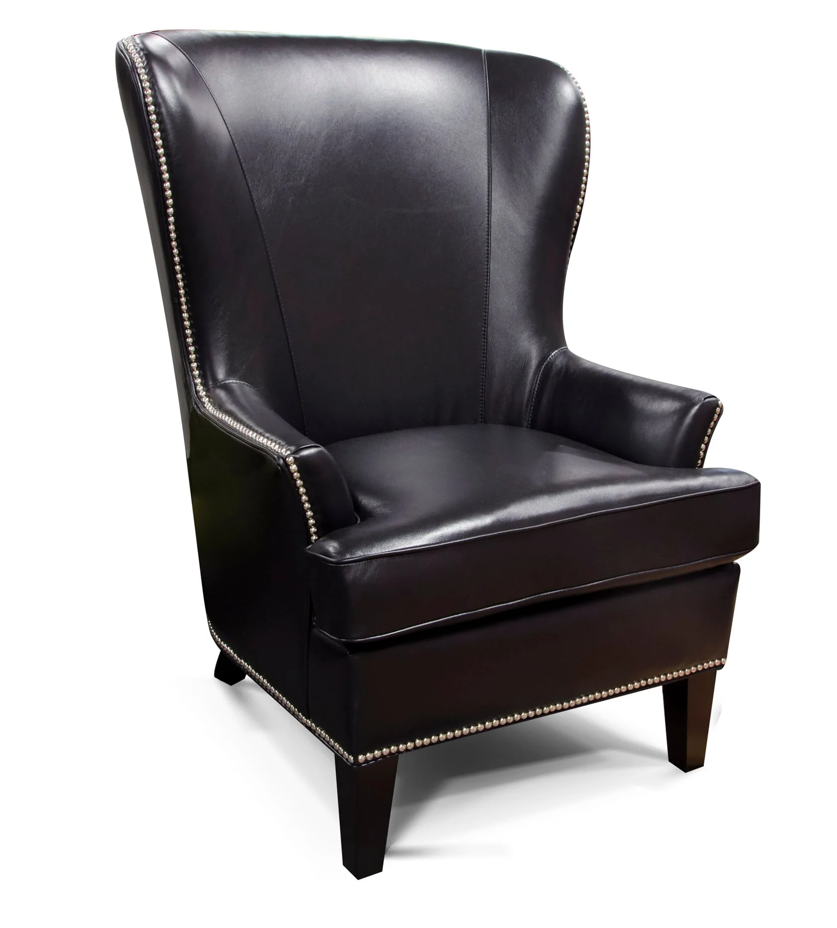 Dimensions 4530/AL /N Series 4534ALN Contemporary Leather Wing Chair ...