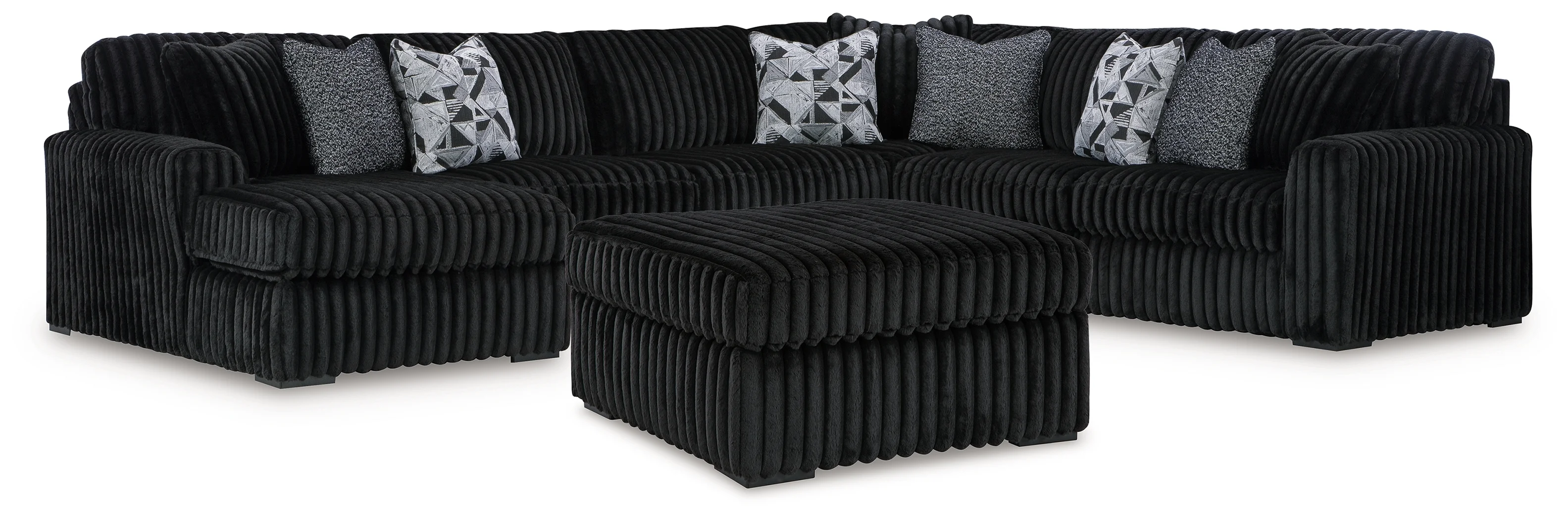 Signature Design by Ashley Midnight-Madness 98103U6 4-Piece Sectional ...
