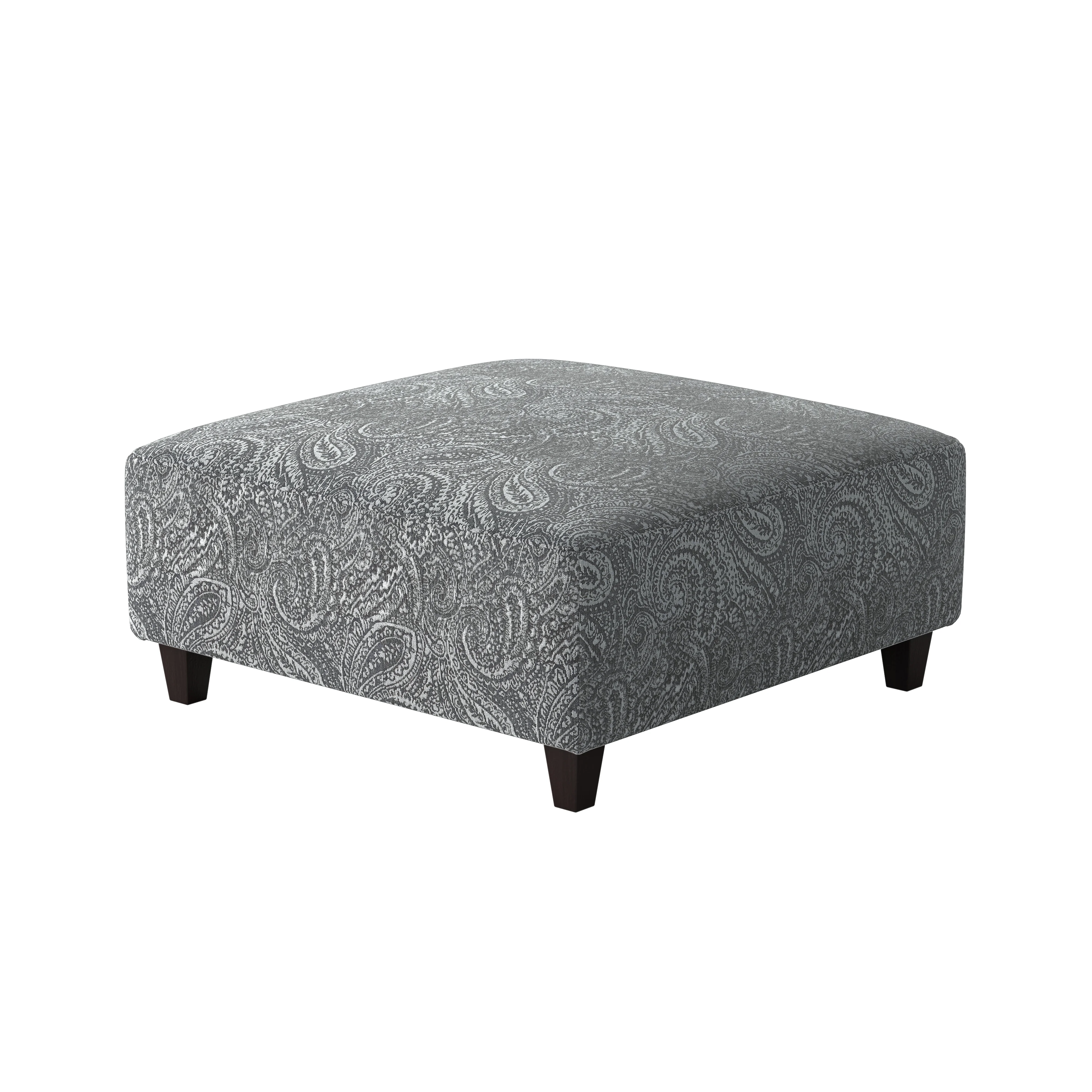 Fusion Furniture Grab A Seat 109 C Bono Cobalt Square Cocktail Ottoman