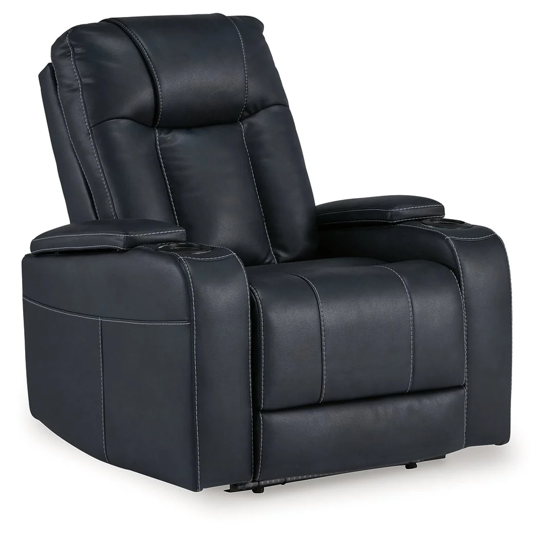 Signature Design by Ashley Feazada 6620613 Faux Leather Power Recliner ...