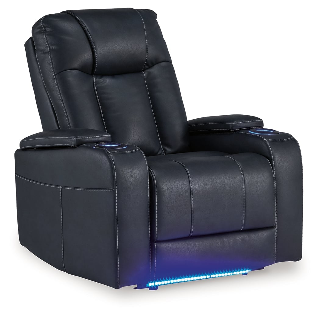 Signature Design by Ashley Feazada 6620613 Faux Leather Power Recliner ...