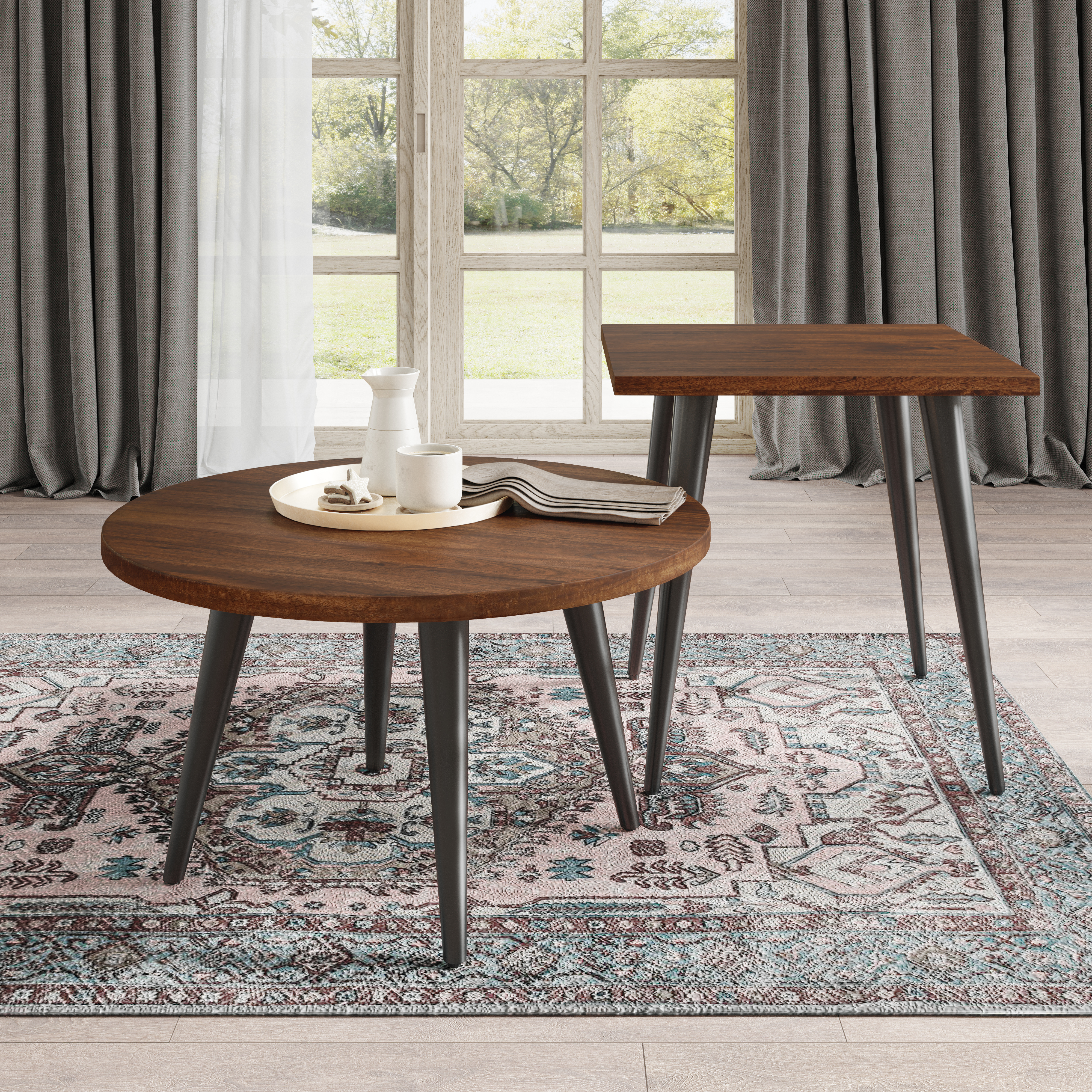 Jofran Prelude 2201-2WT Contemporary Round Cocktail Table | Lindy's ...