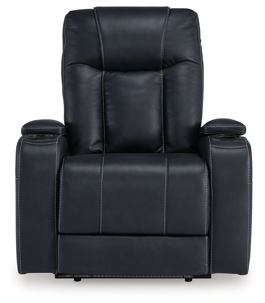 Signature Design by Ashley Feazada 6620613 Faux Leather Power Recliner ...