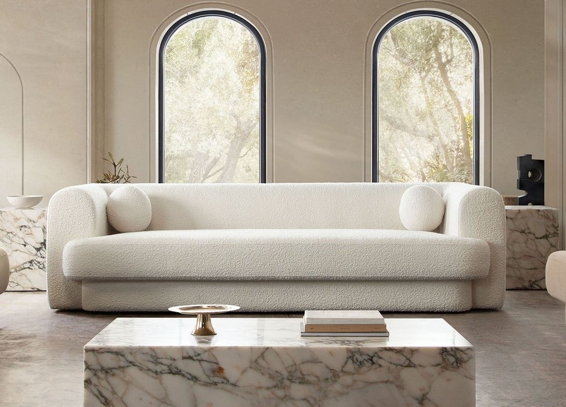 Diamond Sofa Furniture Form FORMSOIV Contemporary Sofa with Accent ...