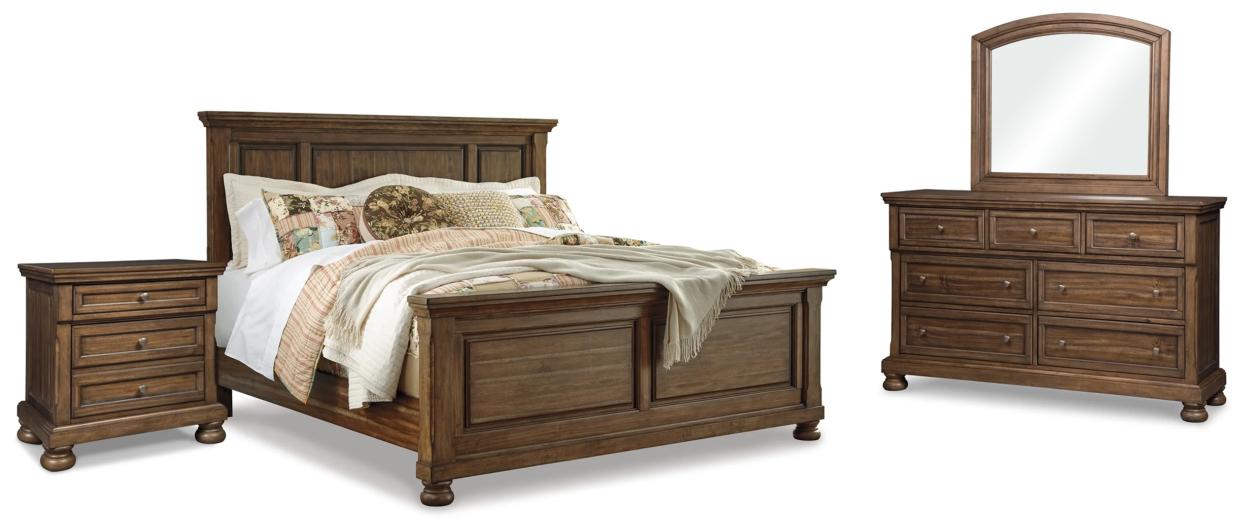Signature Design by Ashley Flynnter B719B17 Queen Panel Bed, Dresser ...
