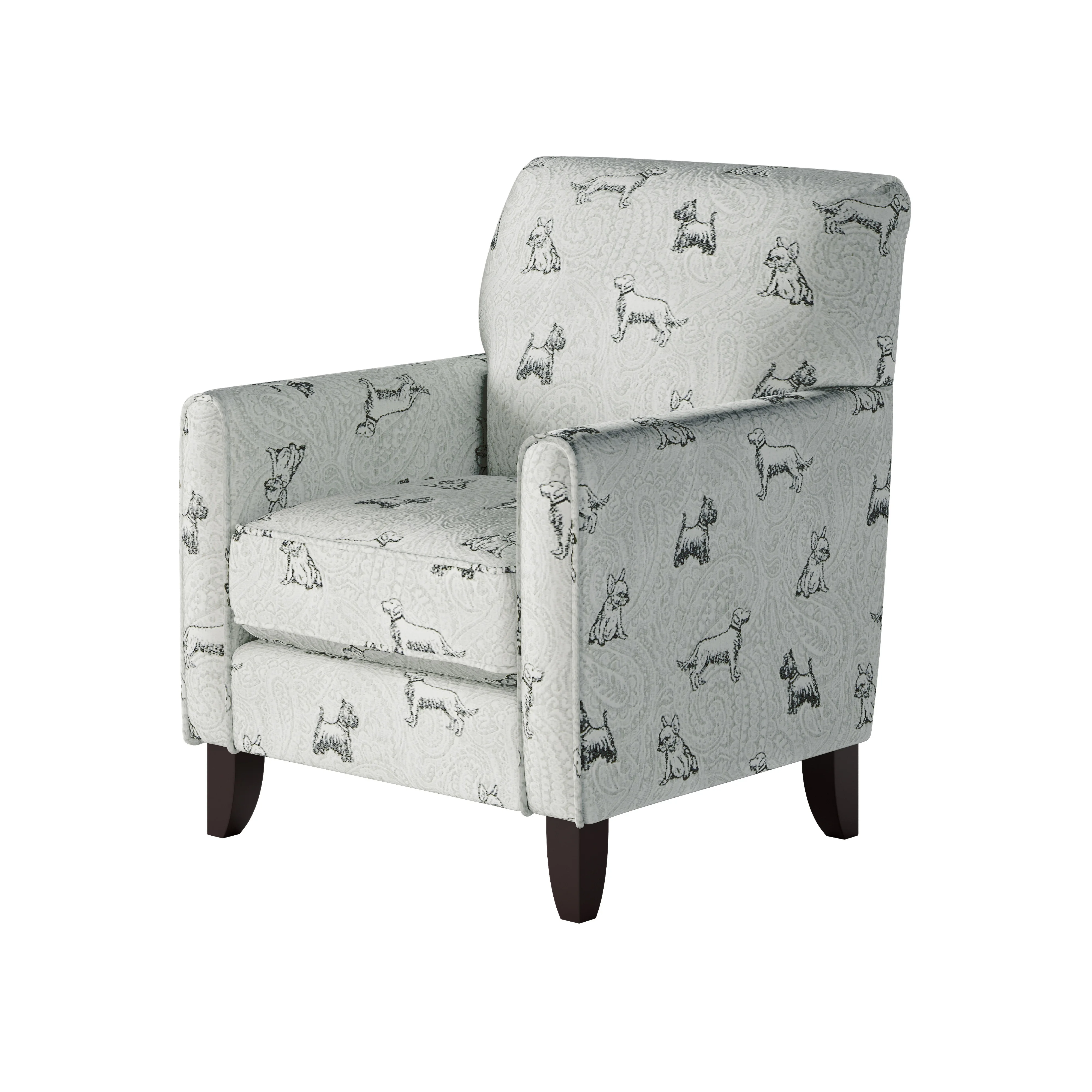 Fusion Furniture Grab A Seat 702-C Biscuit Iron Accent Chair | Howell ...