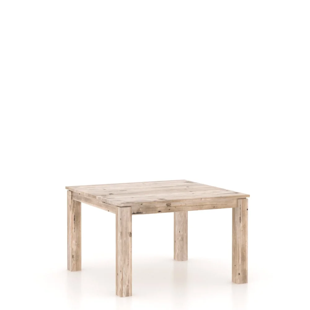 Canadel Loft TSQ LF Industrial Customizable Square Dining Table with Rustic Finish | Belfort ...