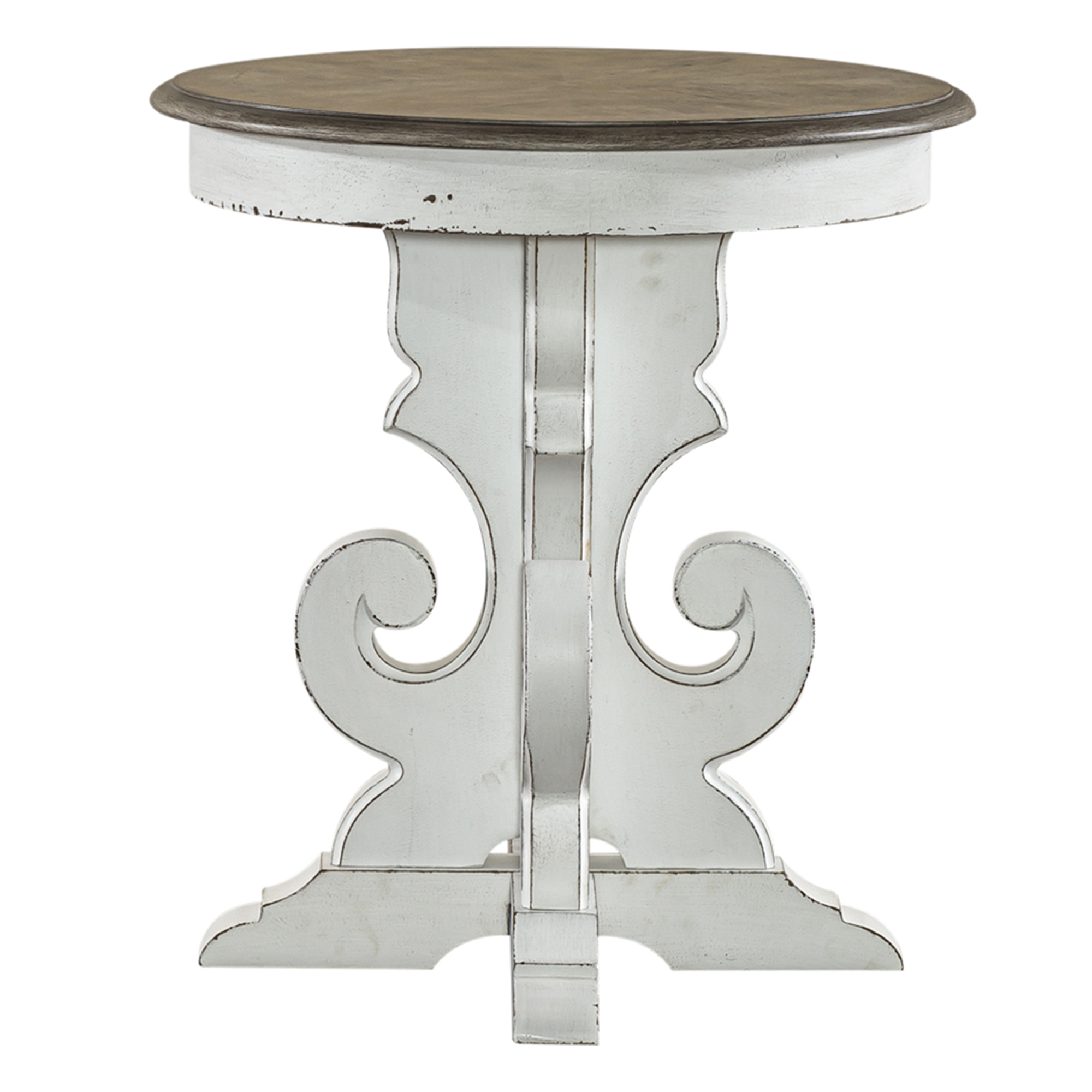 Libby Magnolia Manor 244-OT1022 Traditional Round End Table with ...