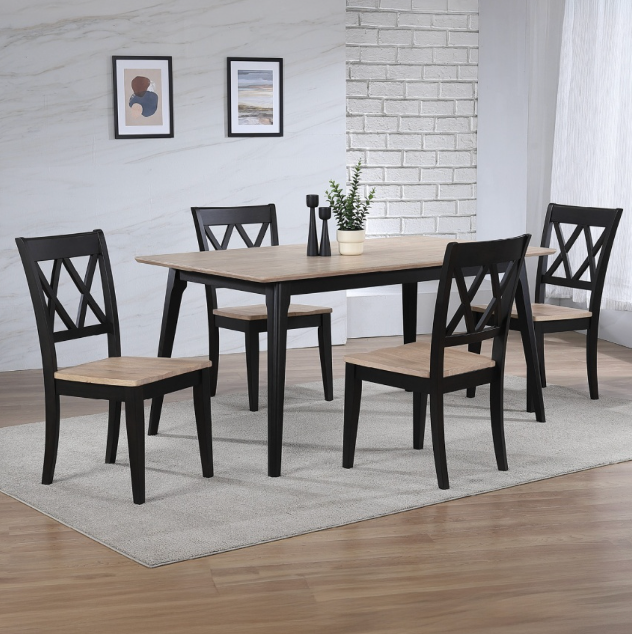 Winners Only Brookhaven DBA1552SNE Transitional X-Back Dining Side ...