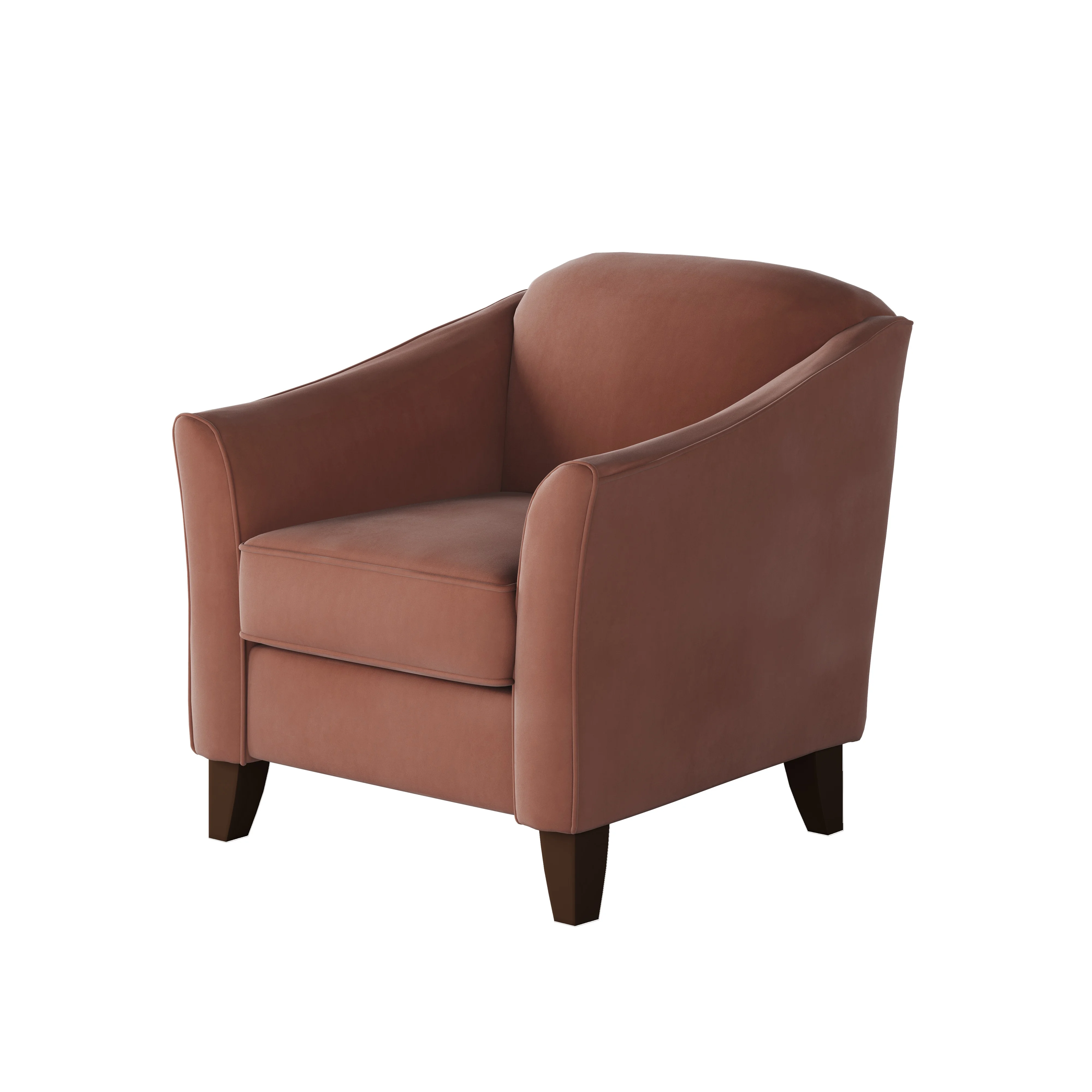 Fusion Furniture Grab A Seat 452-C Bella Rosewood Accent Chair with ...