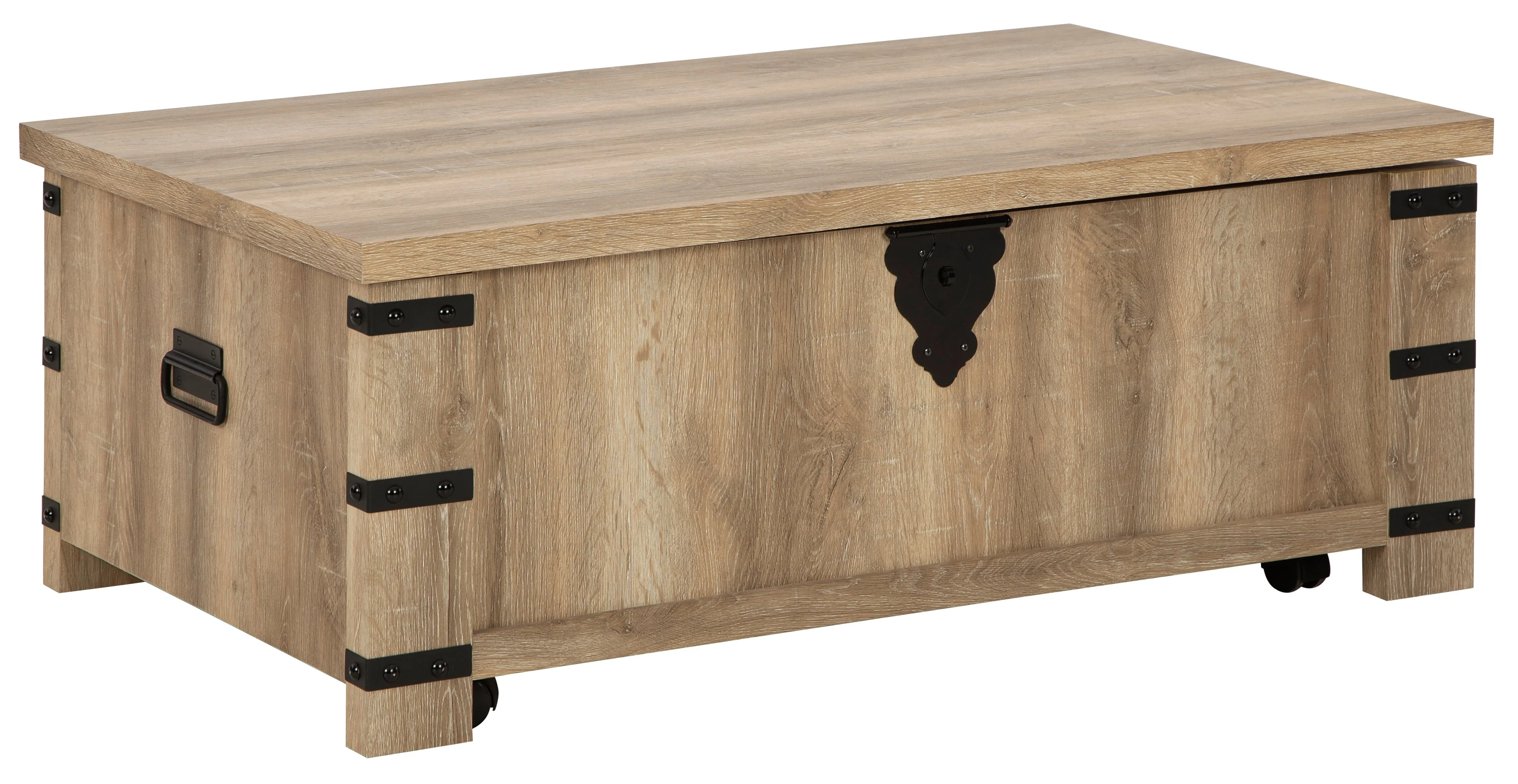 Signature Design by Ashley Calaboro T463-9 Contemporary Lift-Top Coffee Table with Metal Accents ...