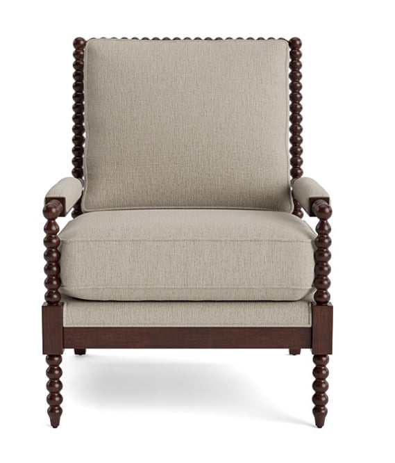 Bassett Pippa 1060-02 1495-2 Traditional Chair with Spool-Turned Wood ...