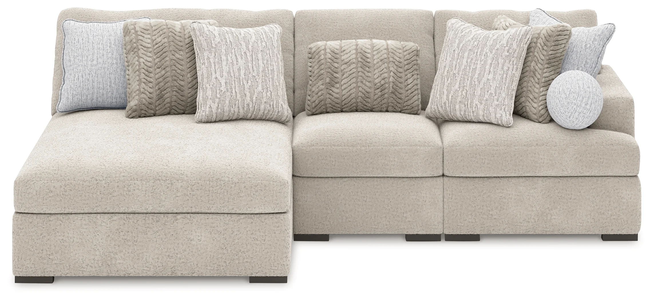 Signature Design by Ashley Cuddle Plush PC59106S7 3-Piece Sectional ...