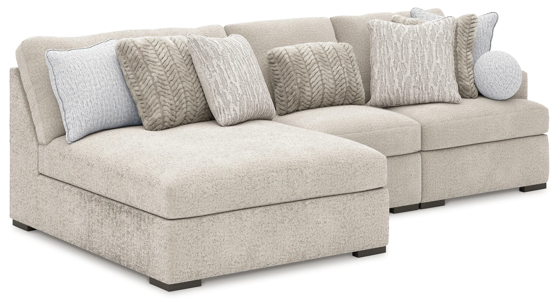 Signature Design by Ashley Cuddle Plush PC59106S7 3-Piece Sectional With Chaise | Turk Furniture ...