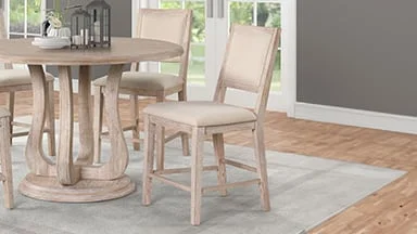Home Classic Swan D4123-22 Transitional Upholstered Counter Chair | Del ...