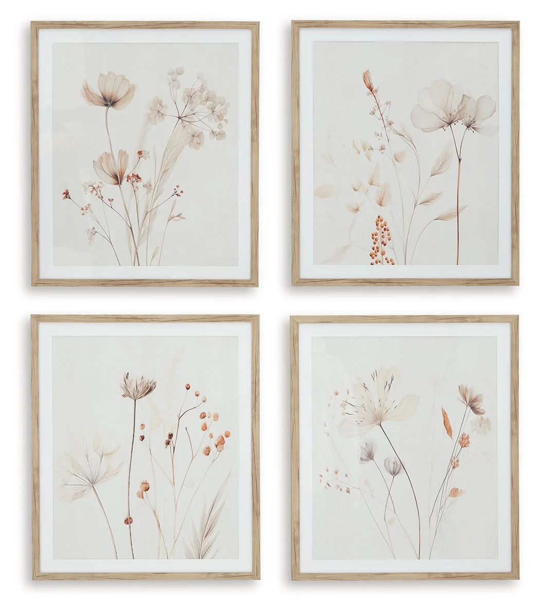 Ashley Signature Design Bondner A8000412 Wall Art (Set Of 4) | Dunk ...