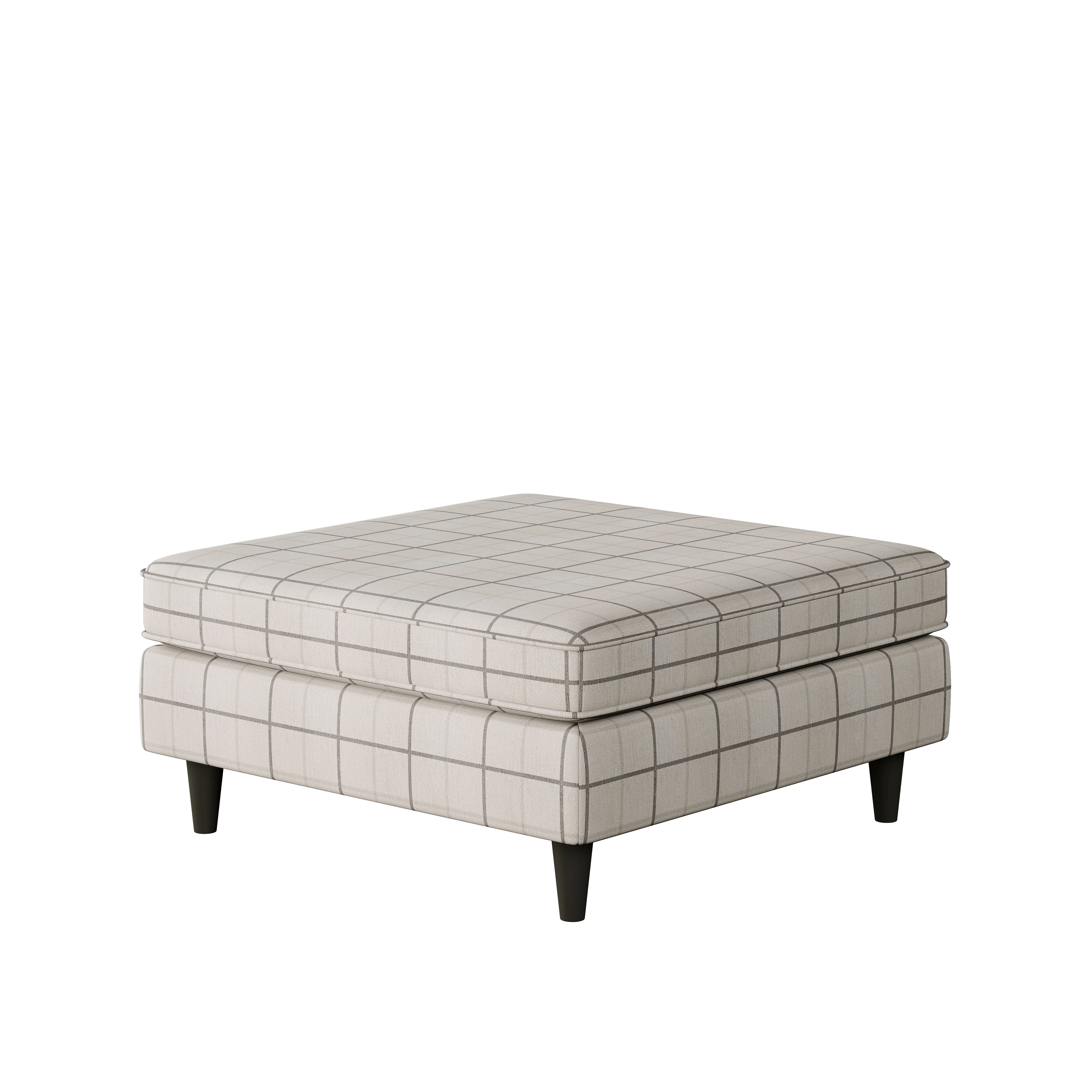 Fusion Furniture Grab A Seat 170 C Windowpane Chalk Mid Century Modern