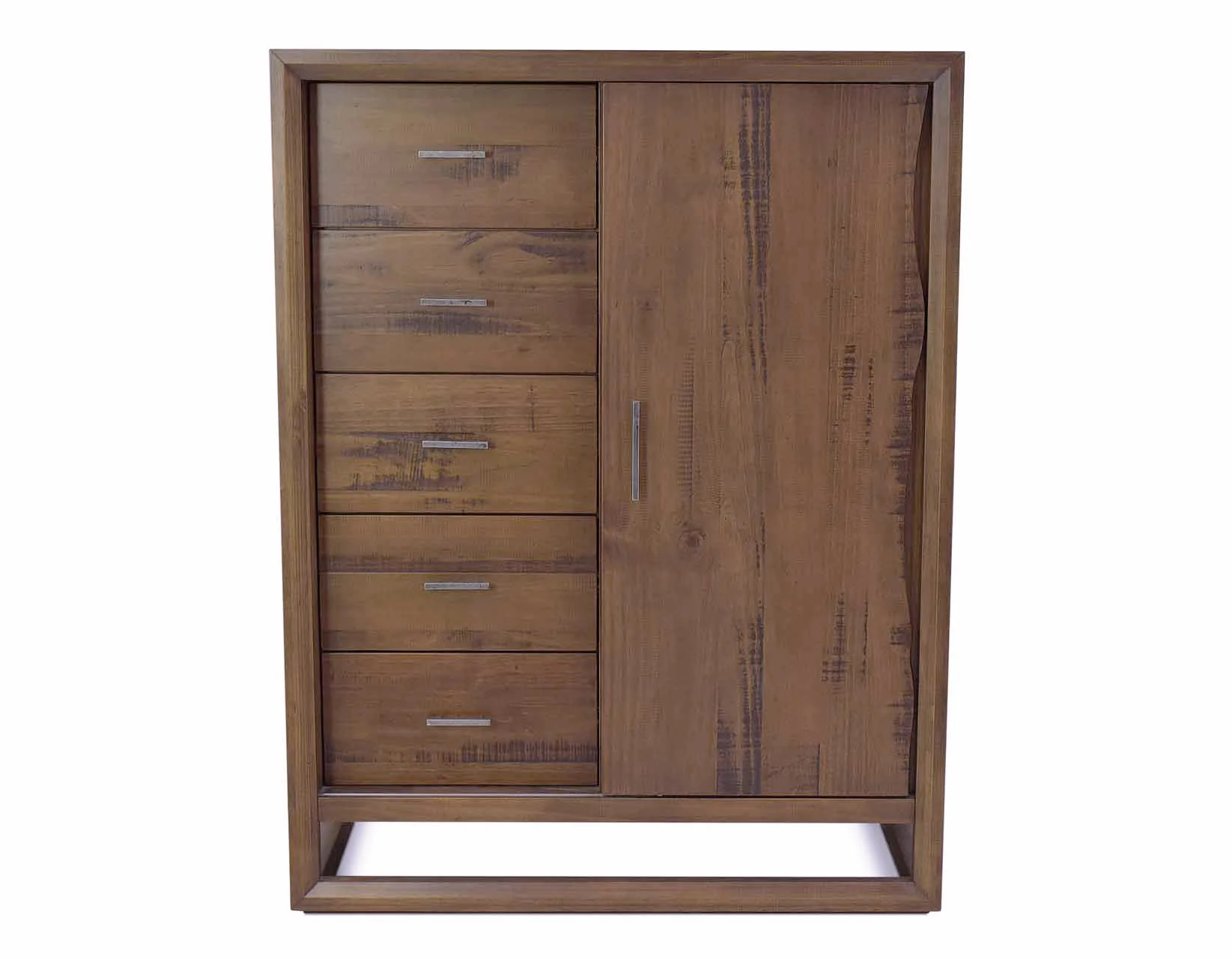 Steve Silver Lofton LF900GC Rustic Gentleman's Chest with Sliding Door ...