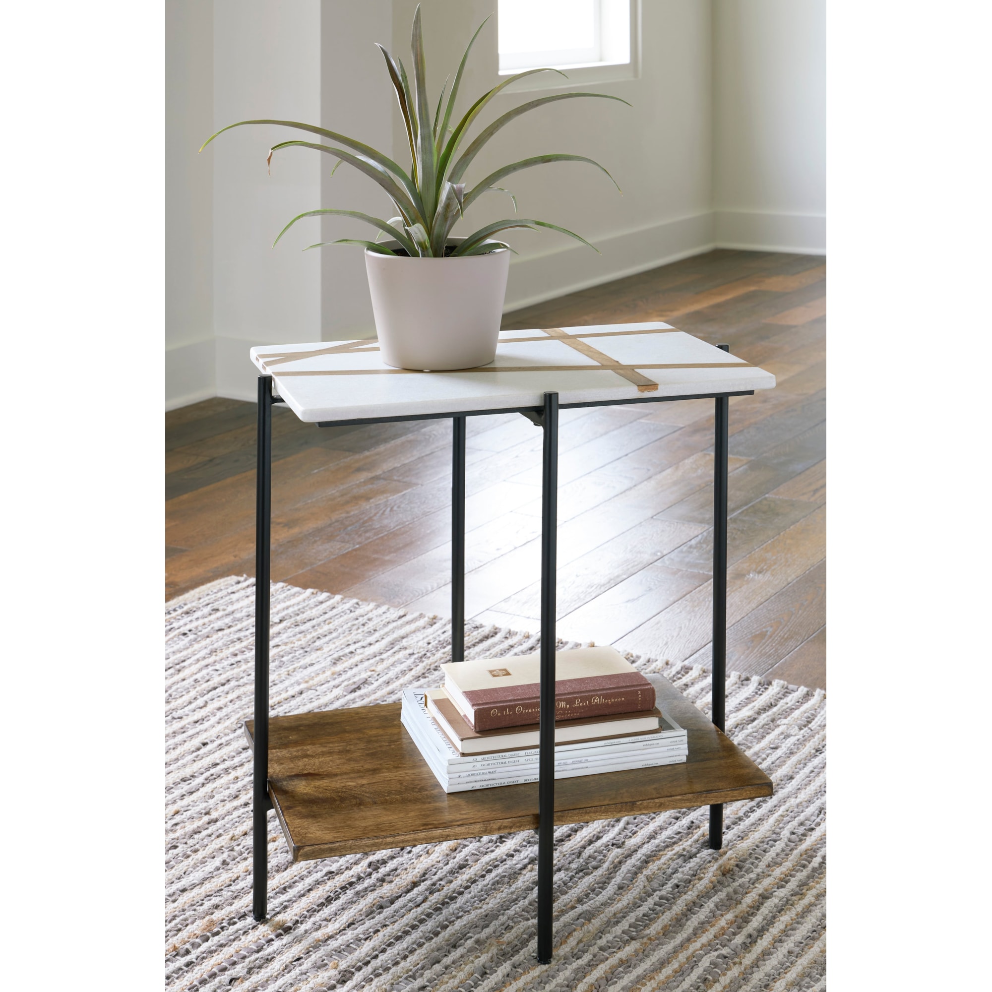 Signature Design by Ashley Braxmore A4000525 Contemporary Accent Table ...