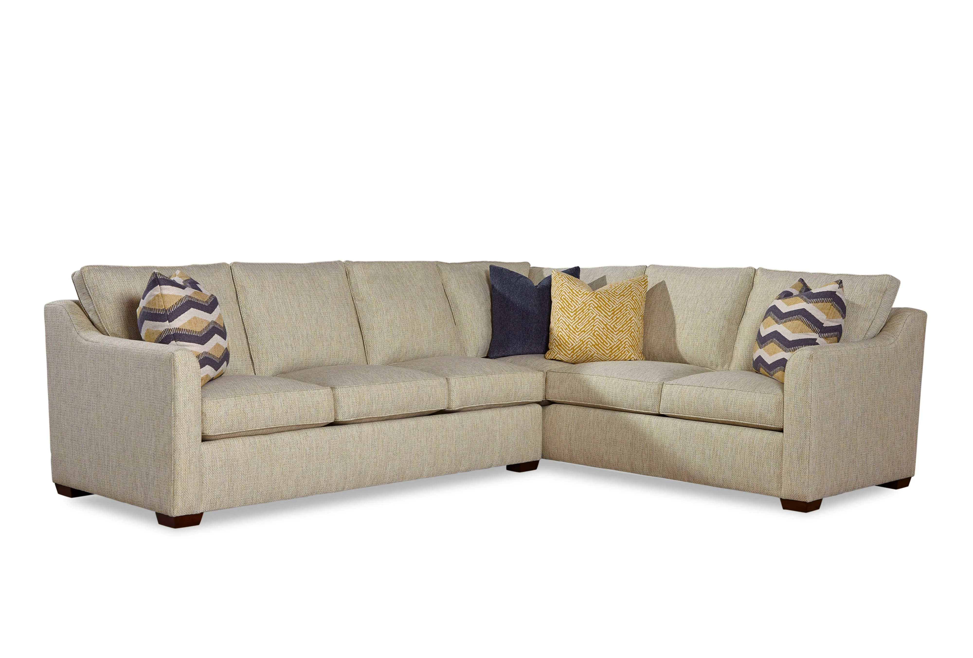 Huntington House 2700 Simplicity Collection 2700-22x1+2700-25x1 Transitional Sectional Sofa ...
