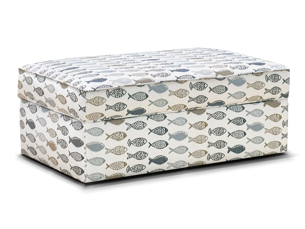 England Malibu 2400-81 8655 Casual Storage Ottoman with Casters ...