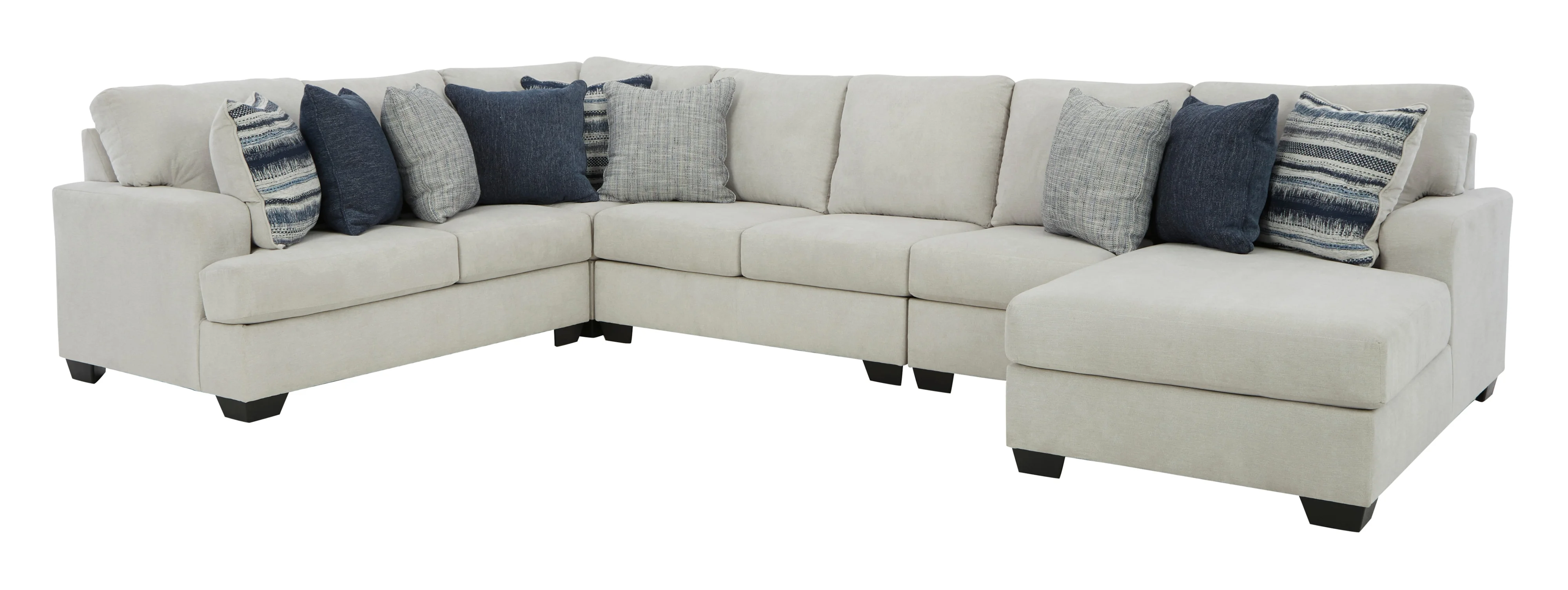Benchcraft Lowder 13611S4 5-Piece Sectional with Chaise | Lindy's ...