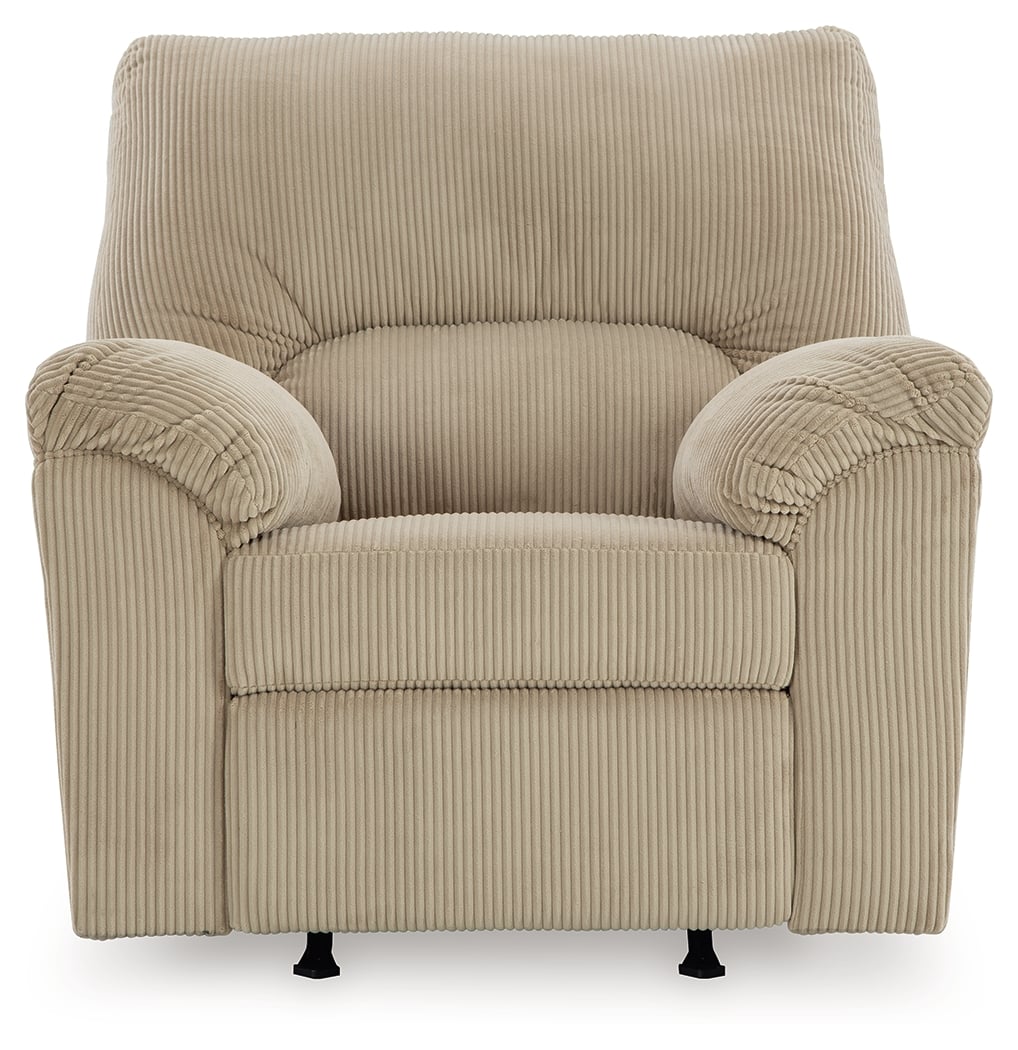 Signature Design by Ashley SimpleJoy 2420325 Rocker Recliner in Corduroy Fabric | Royal ...