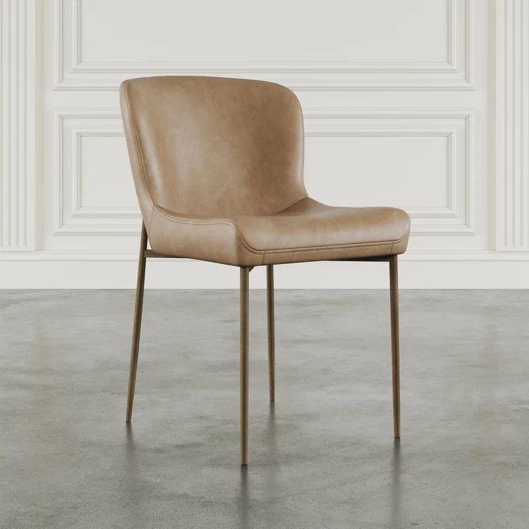 Jofran Easley 2526-EASLEYBFF Rustic Upholstered Dining Chair with Metal ...