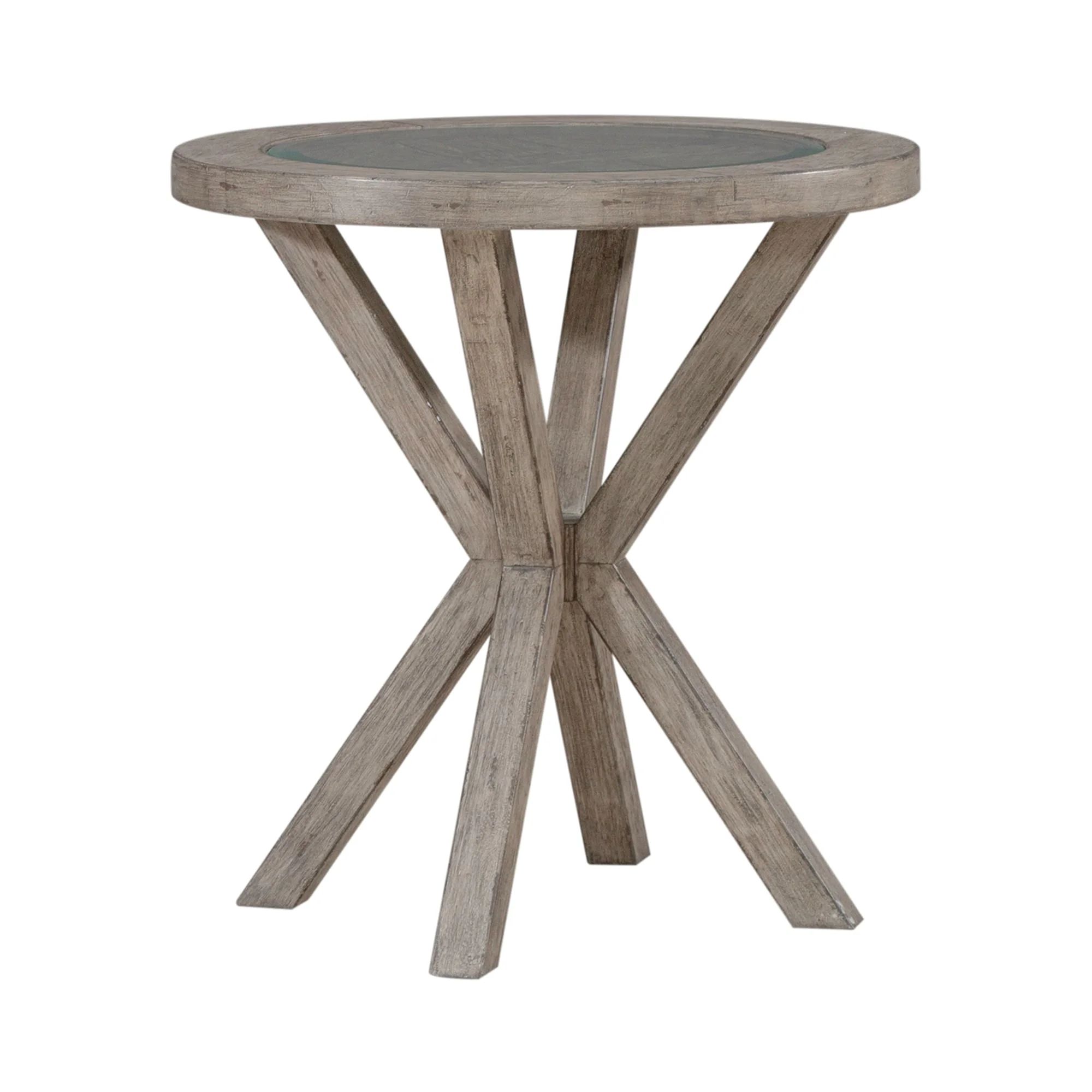 Liberty Furniture Skyview Lodge 906-OT1021 Rustic Round Chairside Table ...