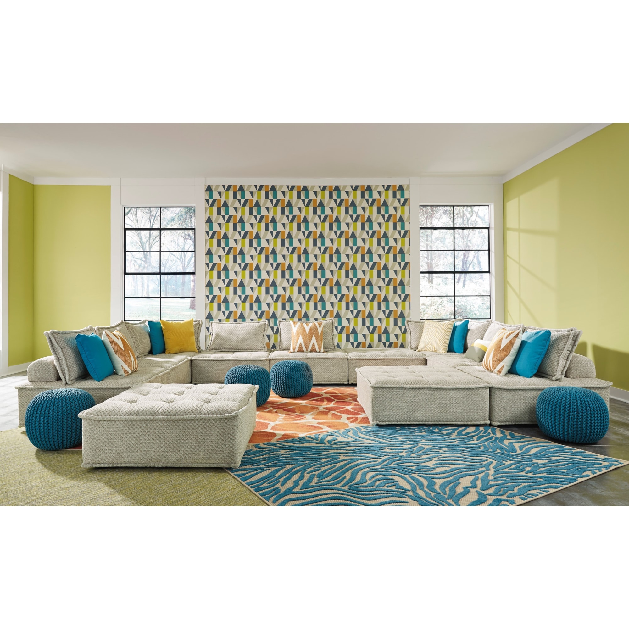 Signature Design by Ashley Bales A3000244 Modular Floor Accent Chair ...