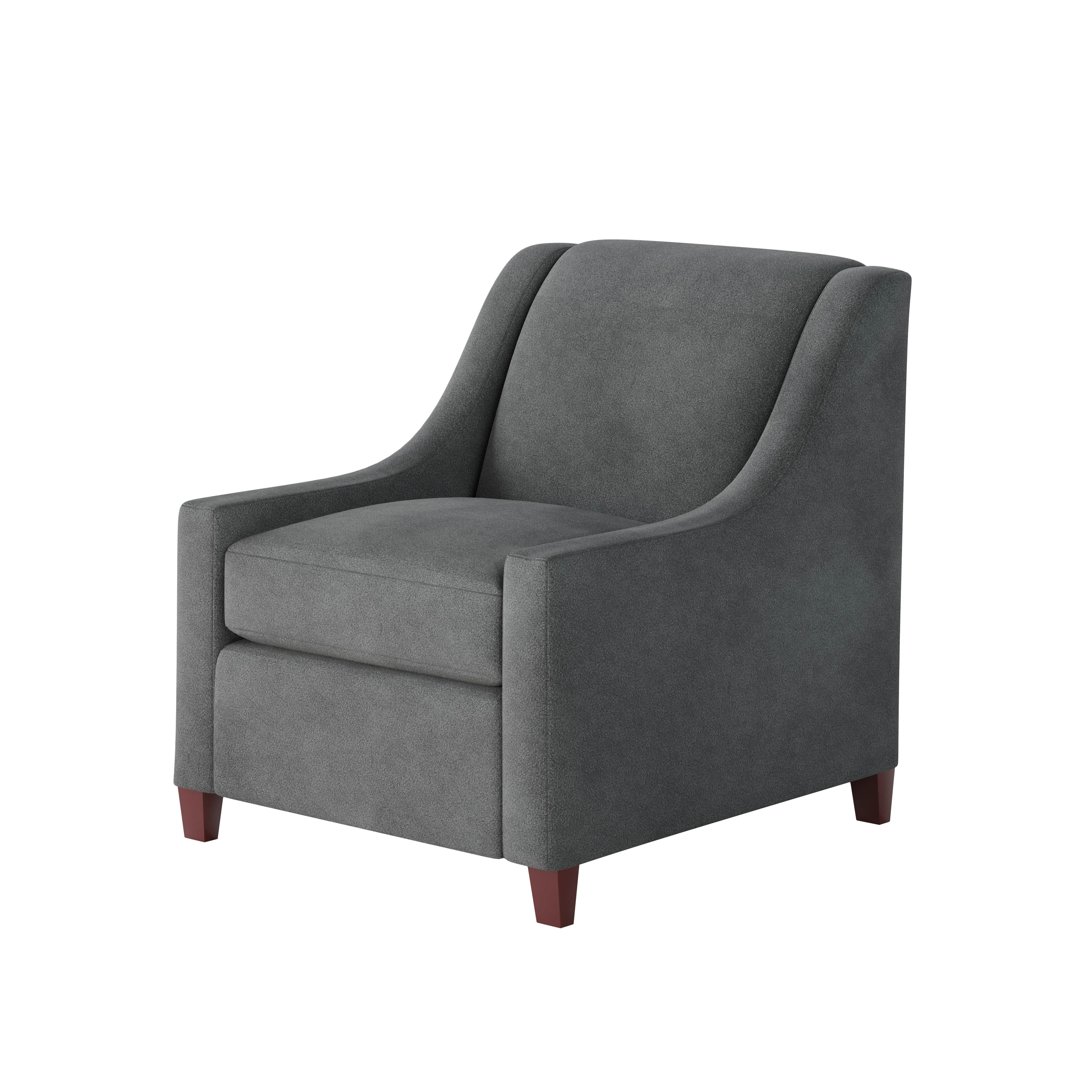 Fusion Furniture Grab A Seat 552-C Bella Asphalt Accent Chair with ...