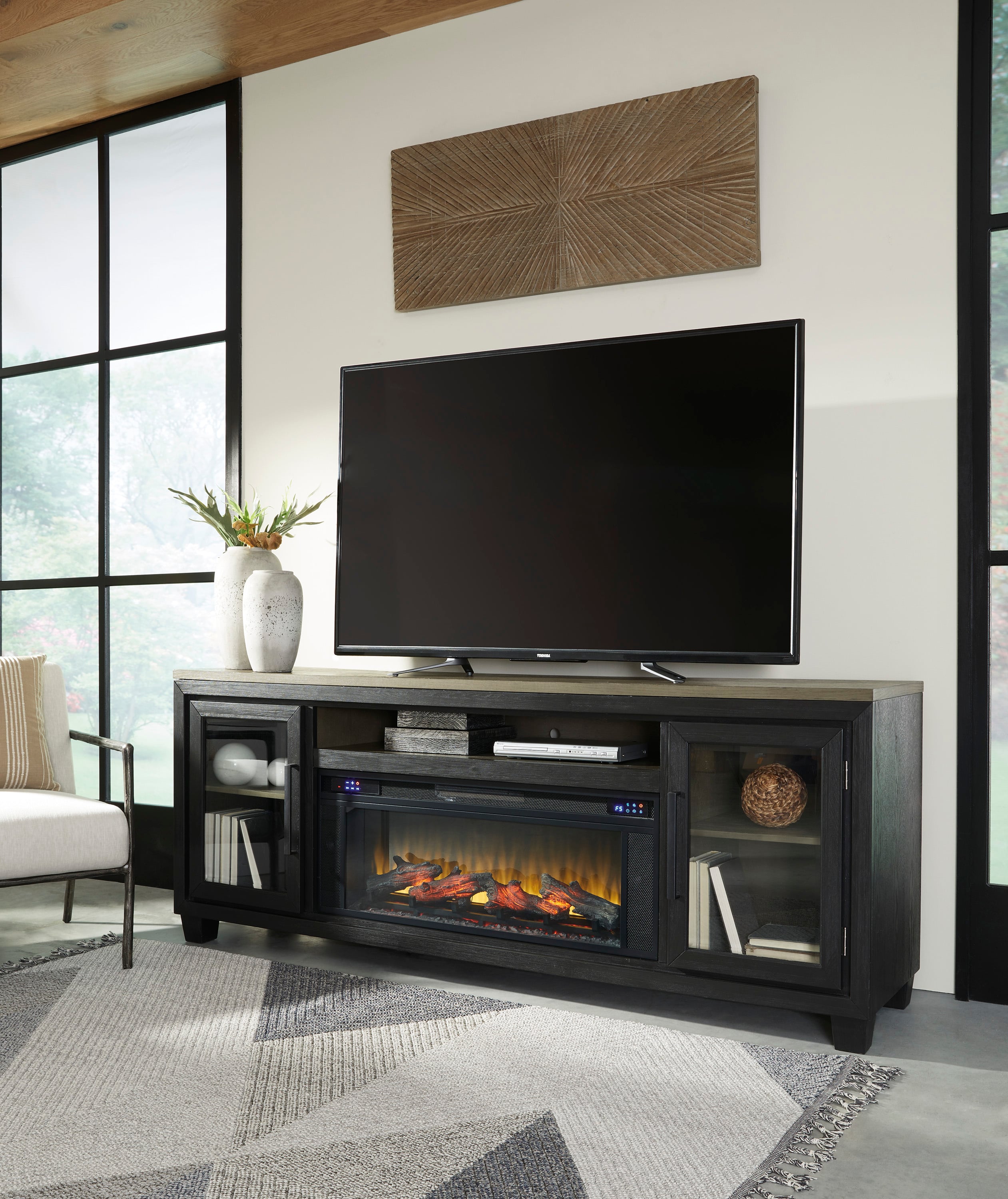 Ashley Signature Design Foyland W989W1 Contemporary 83" TV Stand with ...