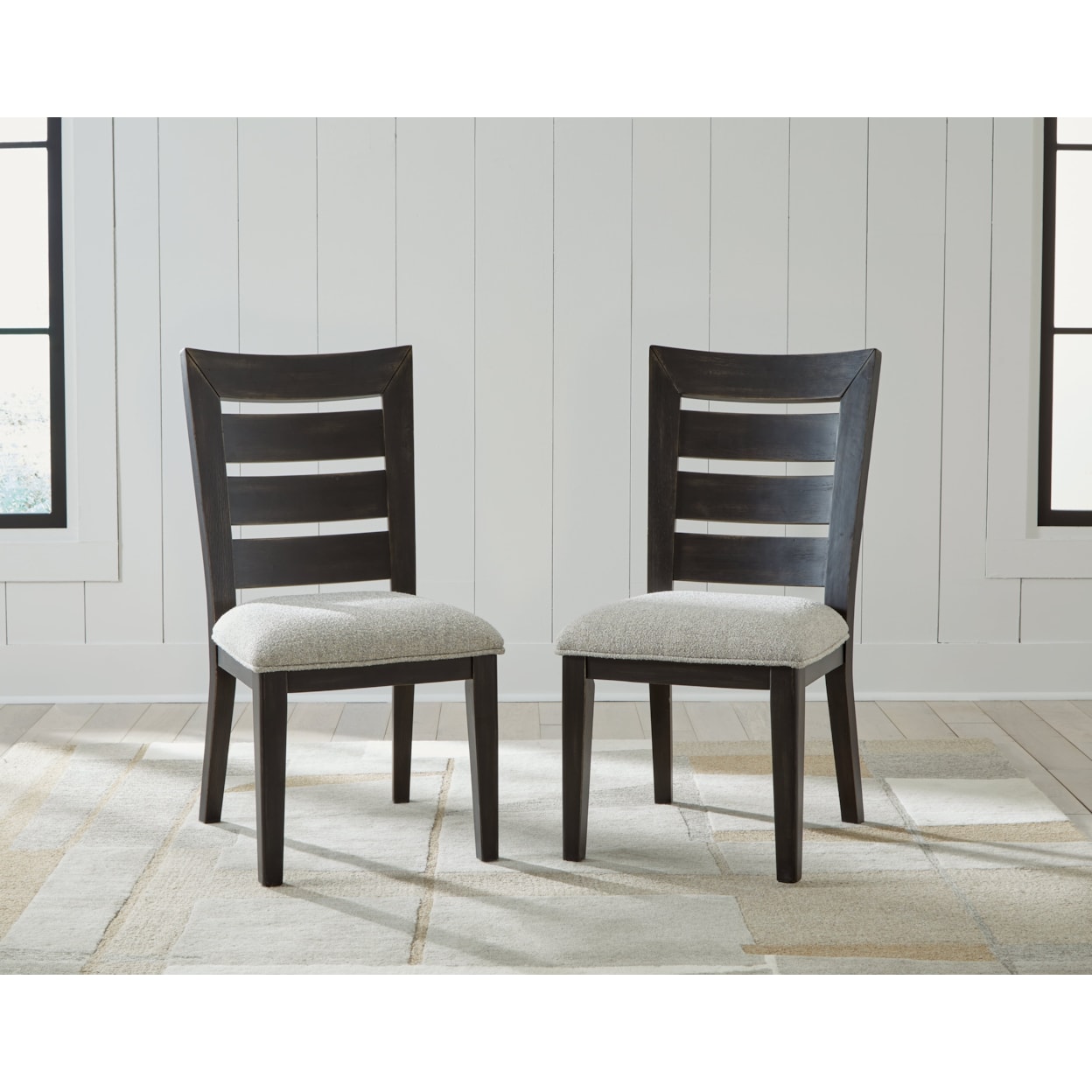 Signature Design by Ashley Galliden D841-03 Dining Chair in Aged Black ... Signature Design by Ashley Galliden D841-03 Dining Chair in Aged Black ...