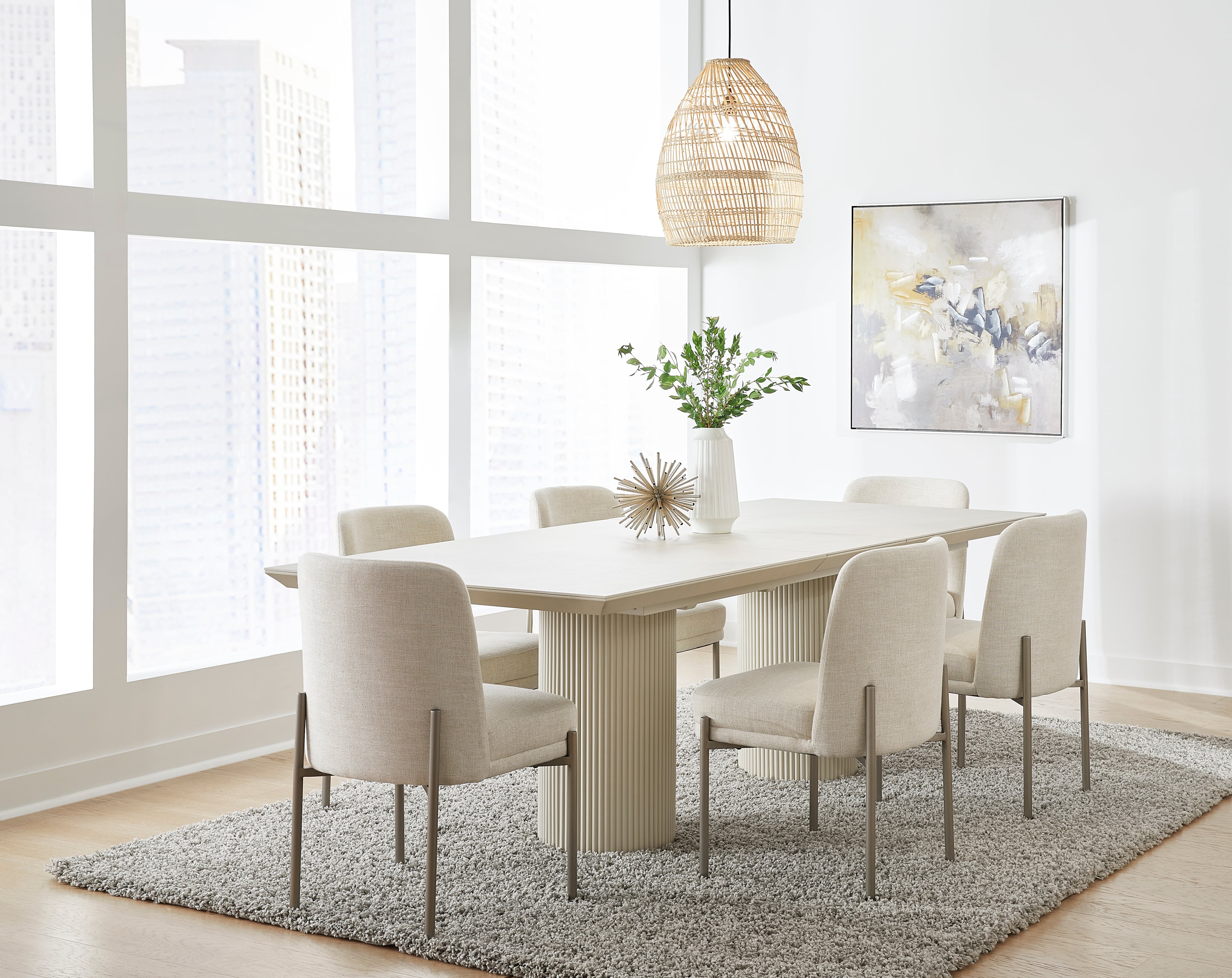 Modus Furniture Crossroads 2.0 PWSV60 Cannon Stone Top Double Pedestal ...